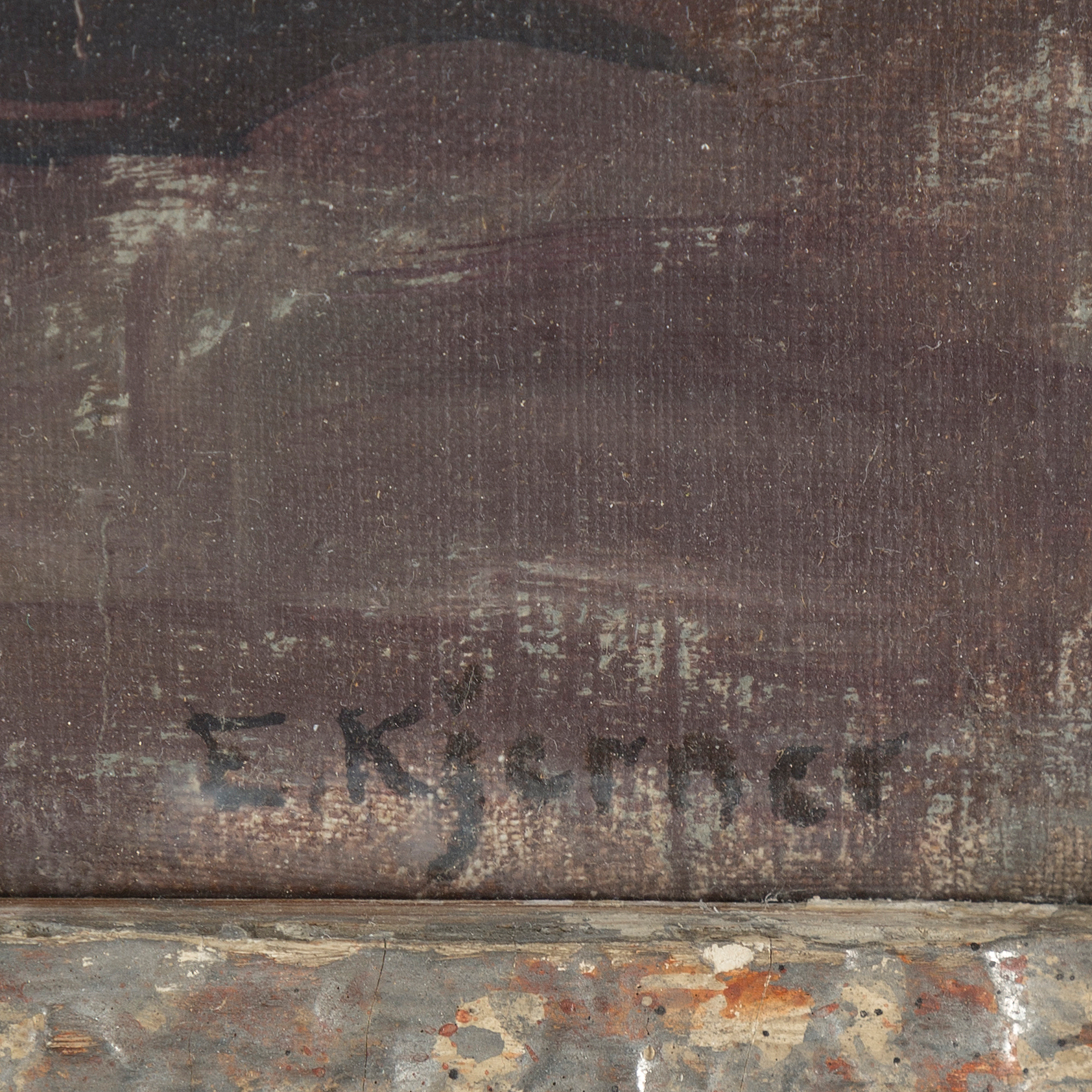 ESTHER KJERNER, Olja på duk/pannå, signerad. - Bukowskis