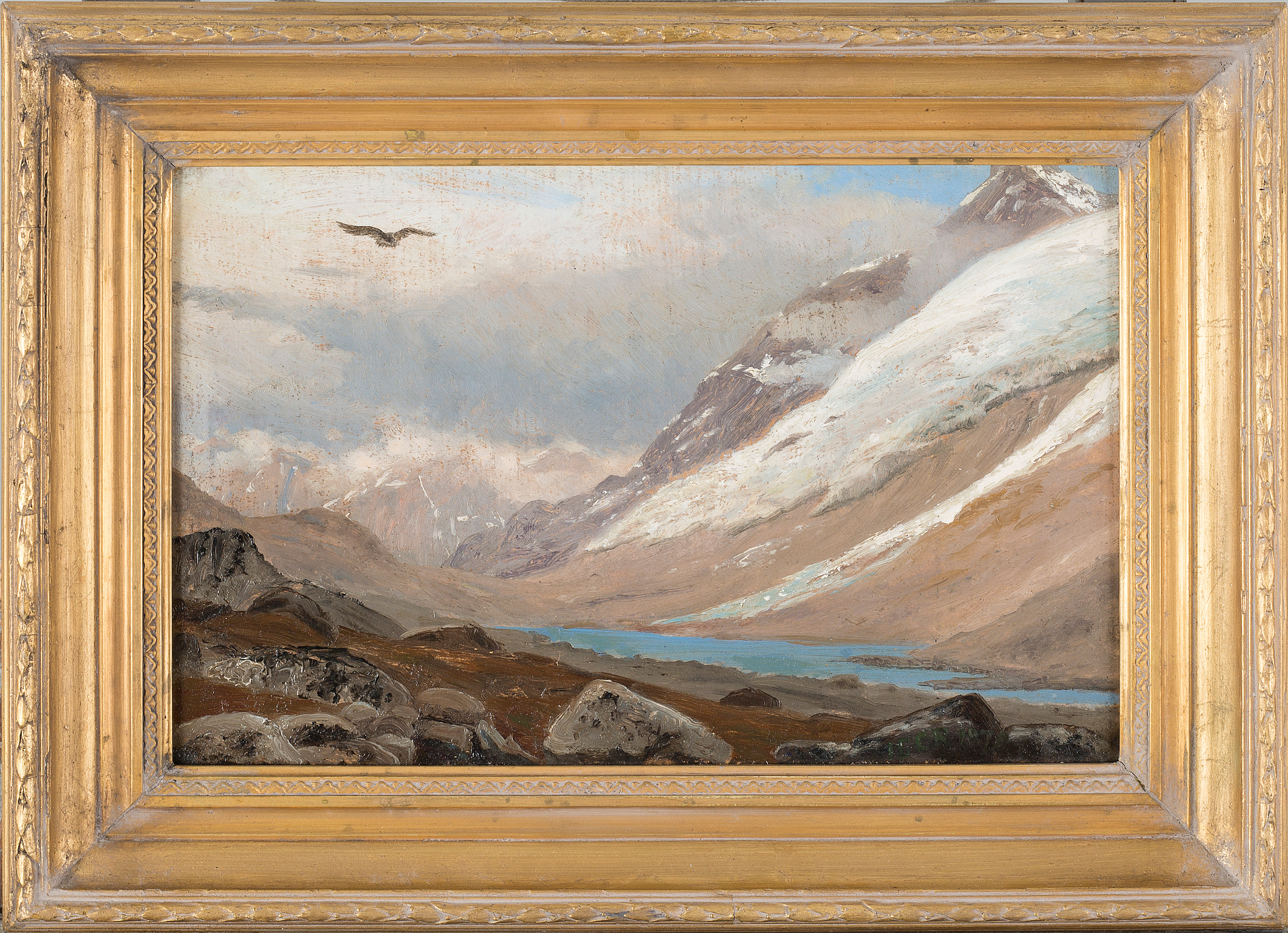 JENS ERIK CARL RASMUSSEN, olja på duk, signerad och daterad 1870 ...