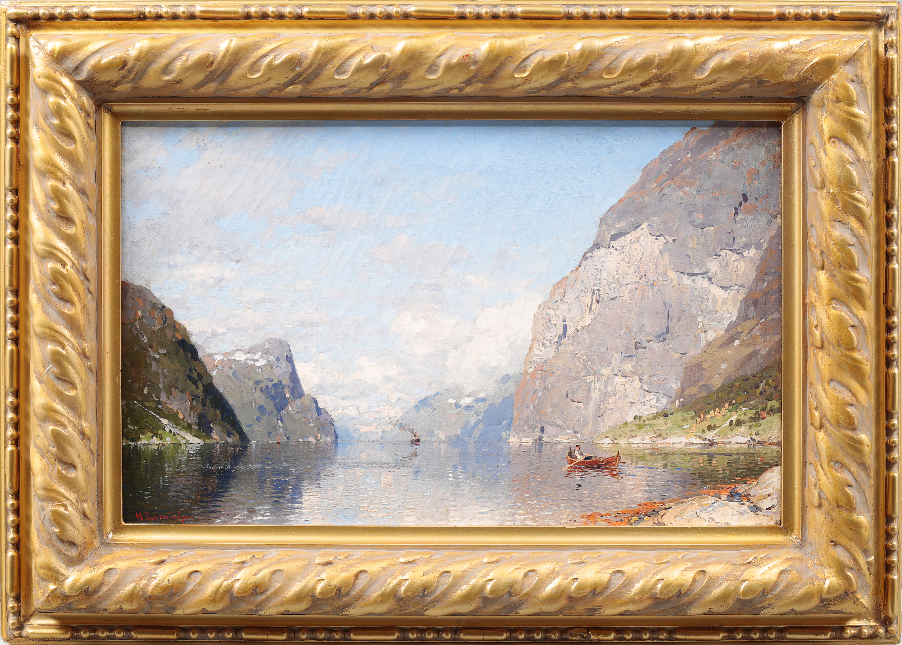 GEORG ANTON RASMUSSEN, olja på duk, signerad. - Bukowskis