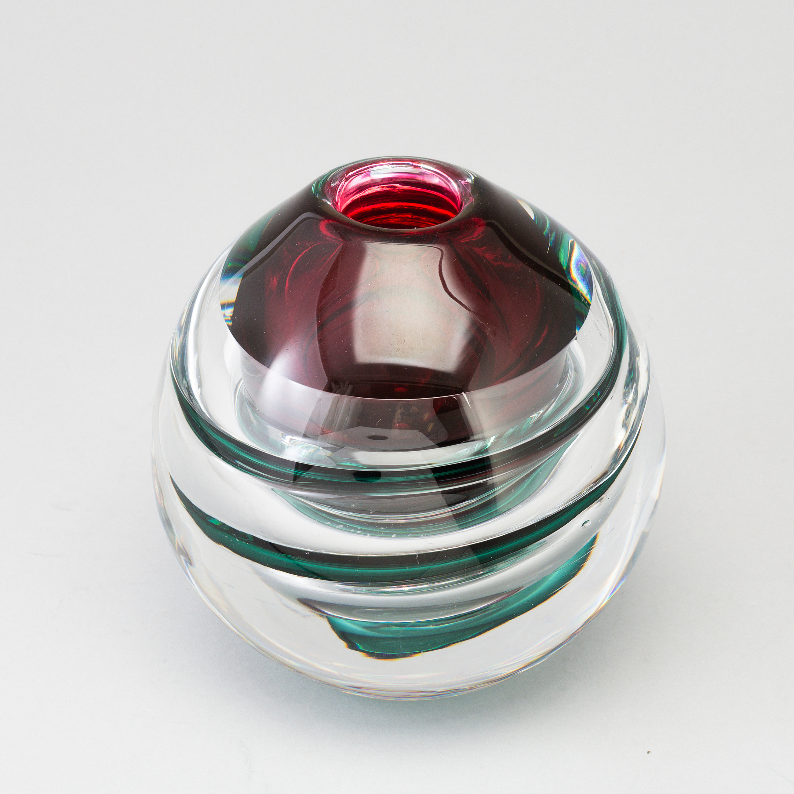 LARS HELLSTEN, vas, glas, Orrefors. - Bukowskis