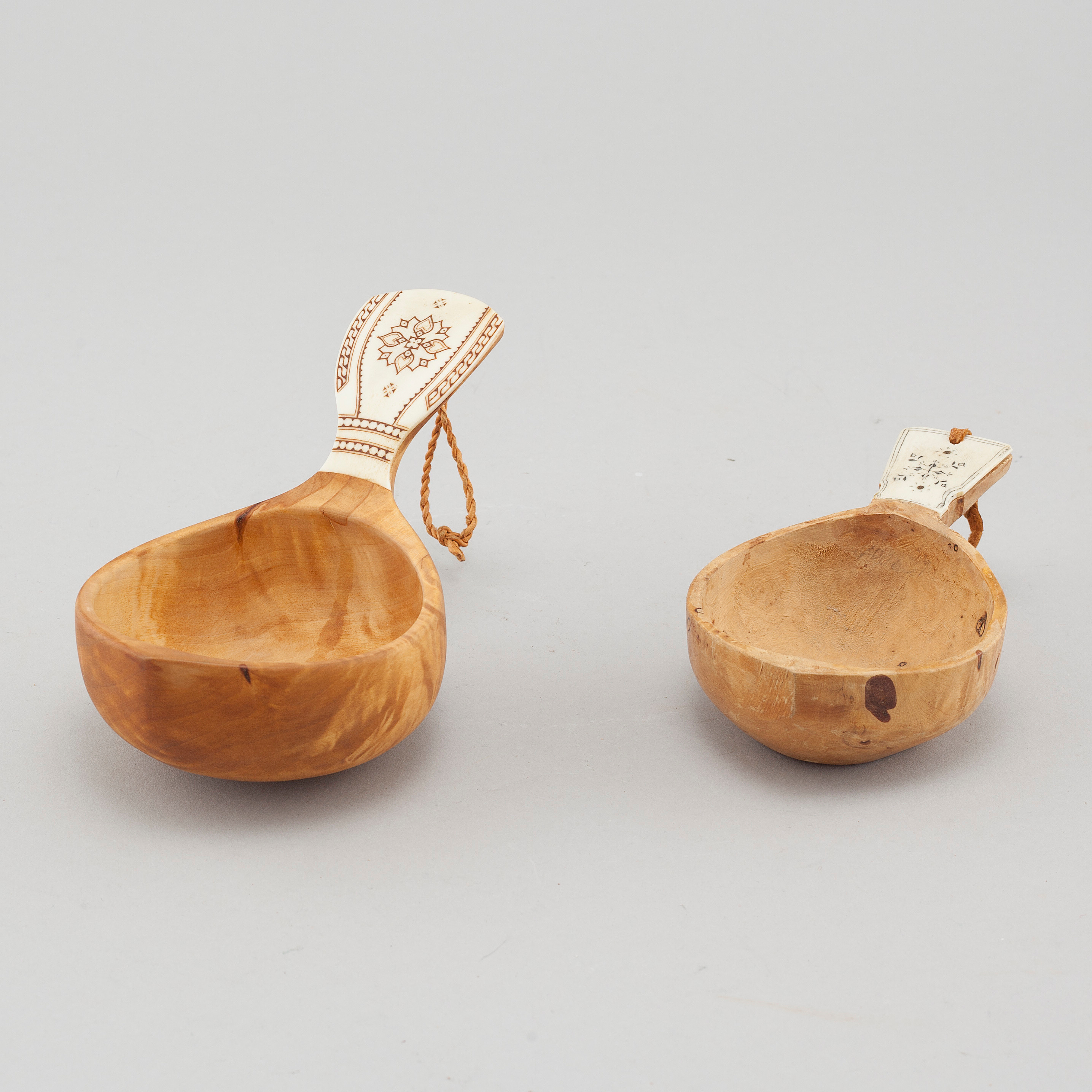 Two Guksi, partly made by Anders Sunna, 20th century. - Bukowskis