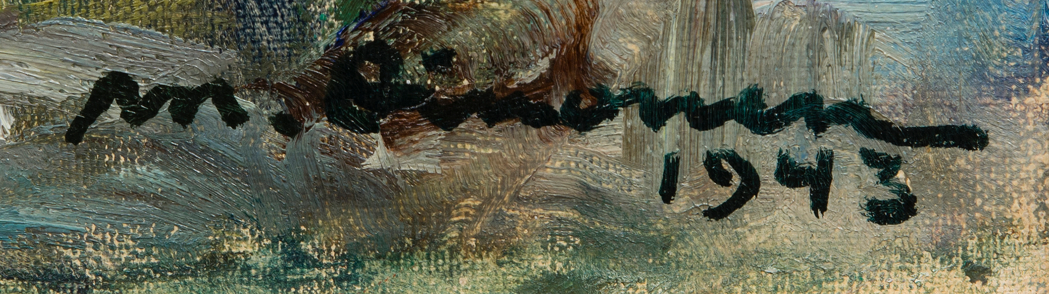 MIKKO OINONEN, oil on canvas, signed and dated 1945. - Bukowskis