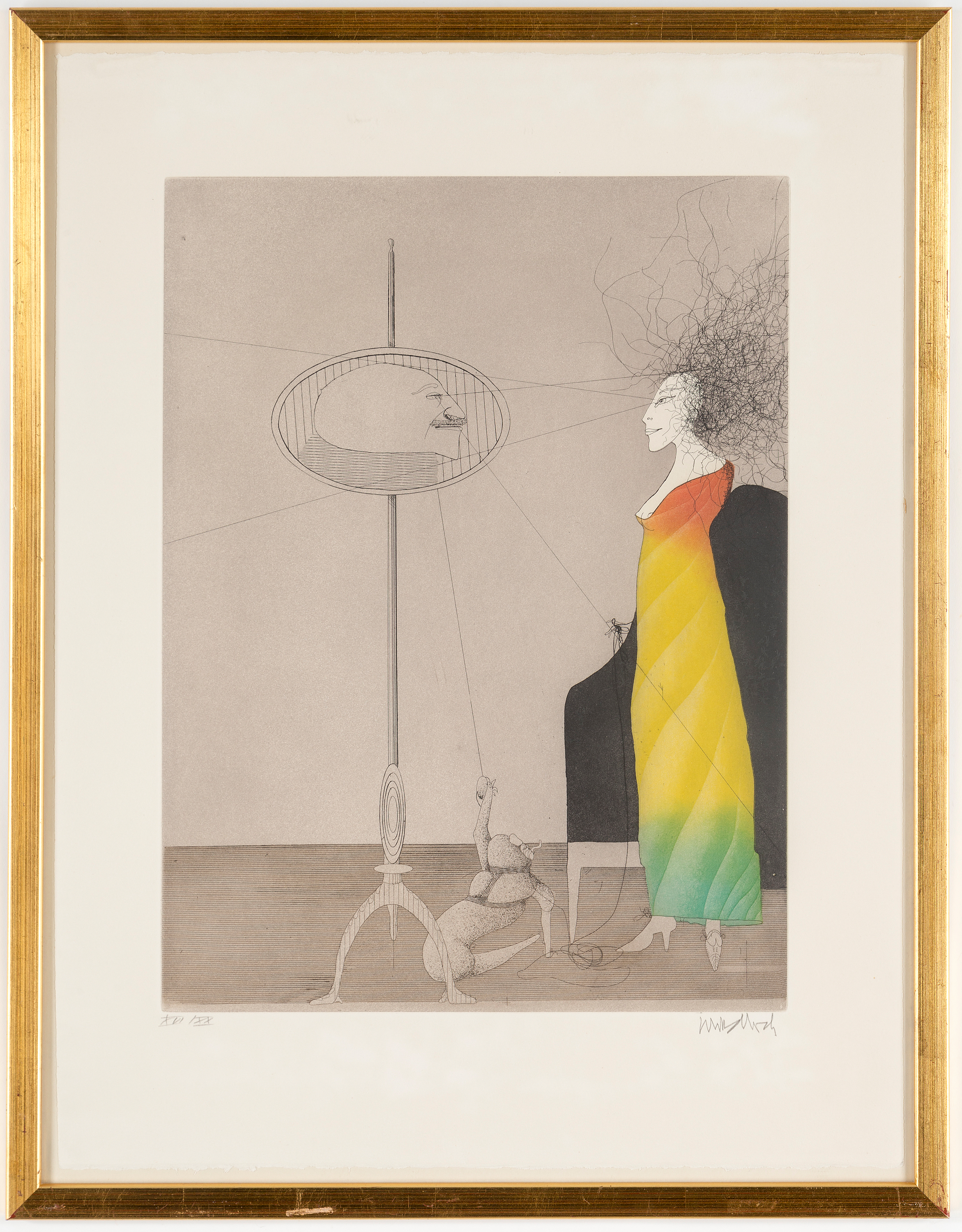 PAUL WUNDERLICH, färgetsning, signerad och numrerad XVI/XX. - Bukowskis