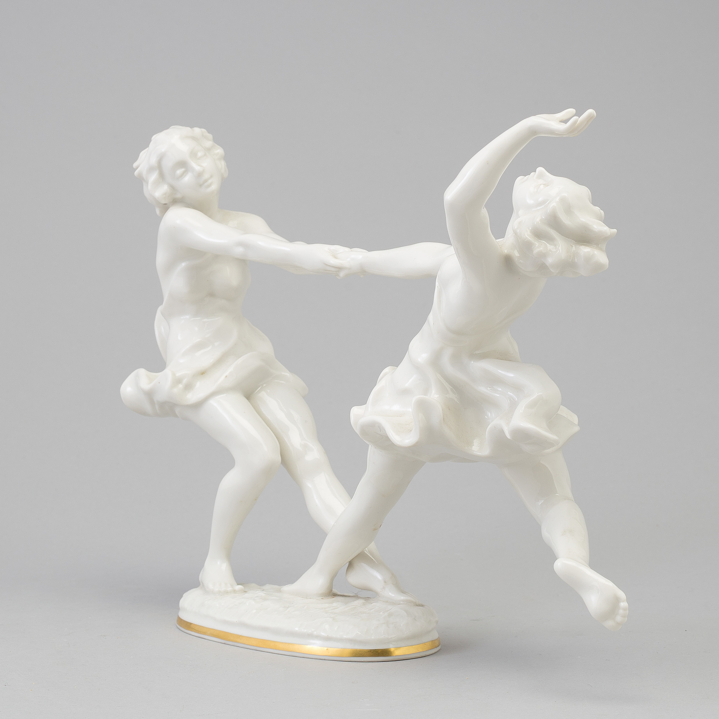 KARL TUTTER, figurin, dansande kvinnor, Hutchenreuter, Tyskland 1950/60 ...