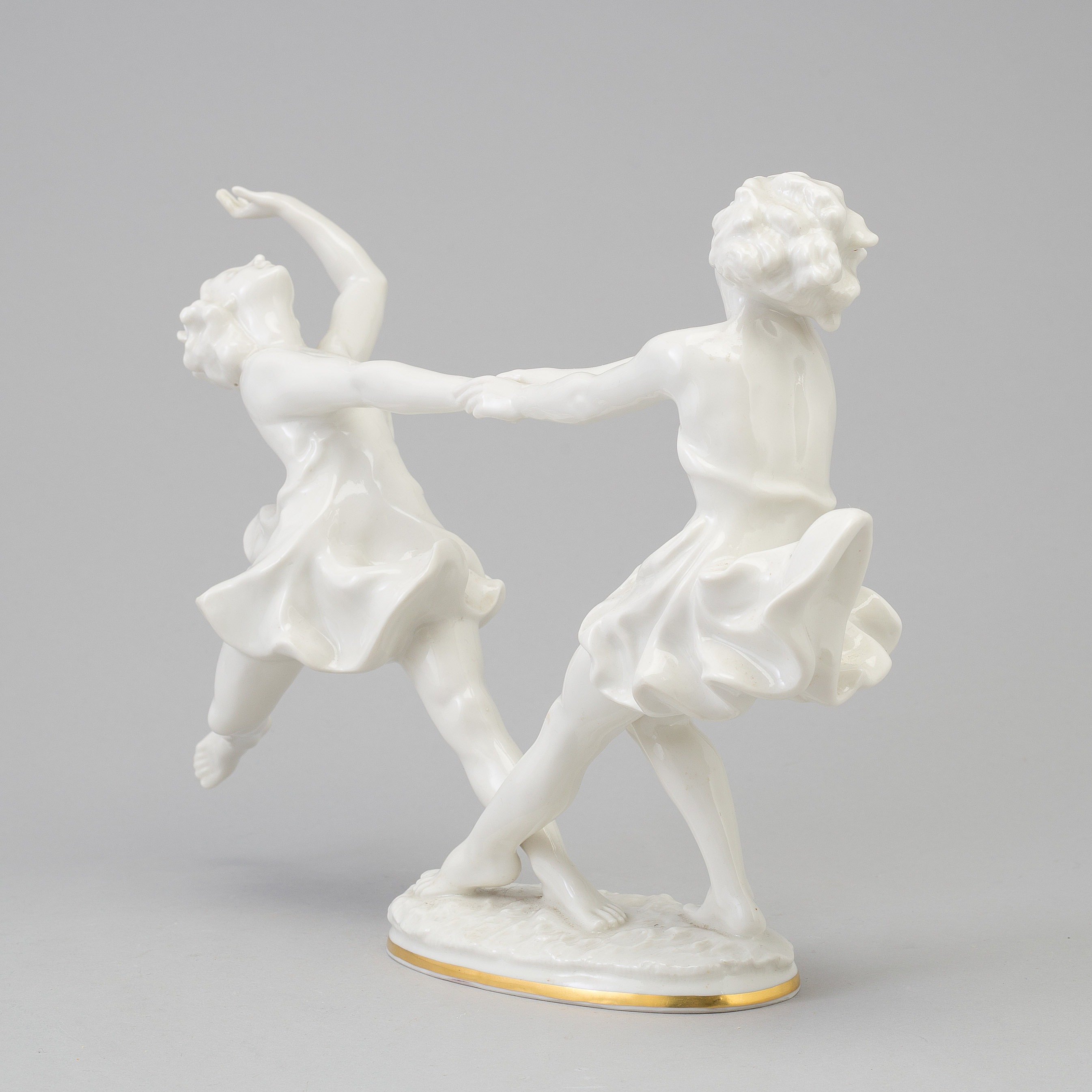 KARL TUTTER, figurin, dansande kvinnor, Hutchenreuter, Tyskland 1950/60 ...