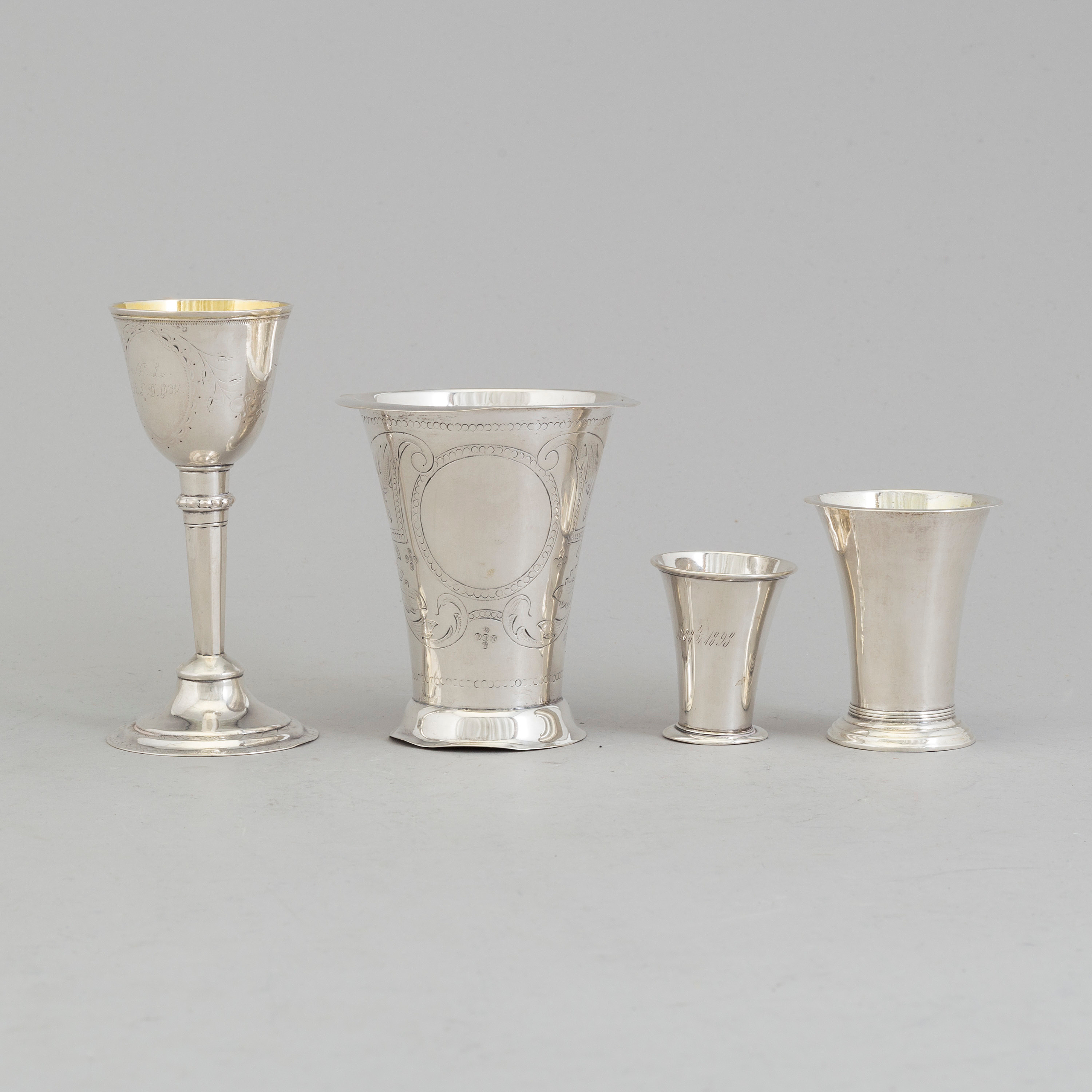 4 silver items from the 19th/20th century. - Bukowskis