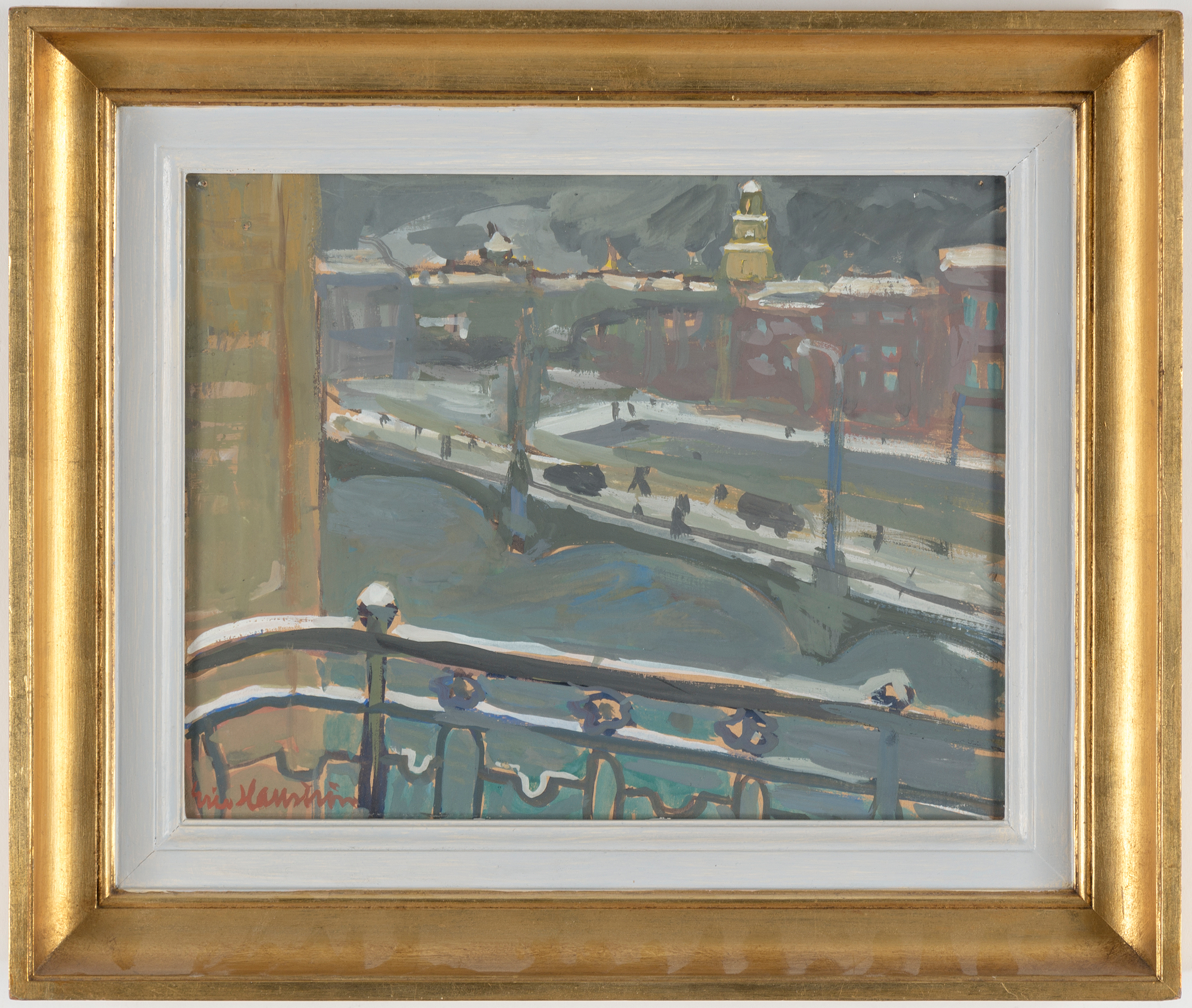 ERIC HALLSTRÖM, gouache, signerad. - Bukowskis