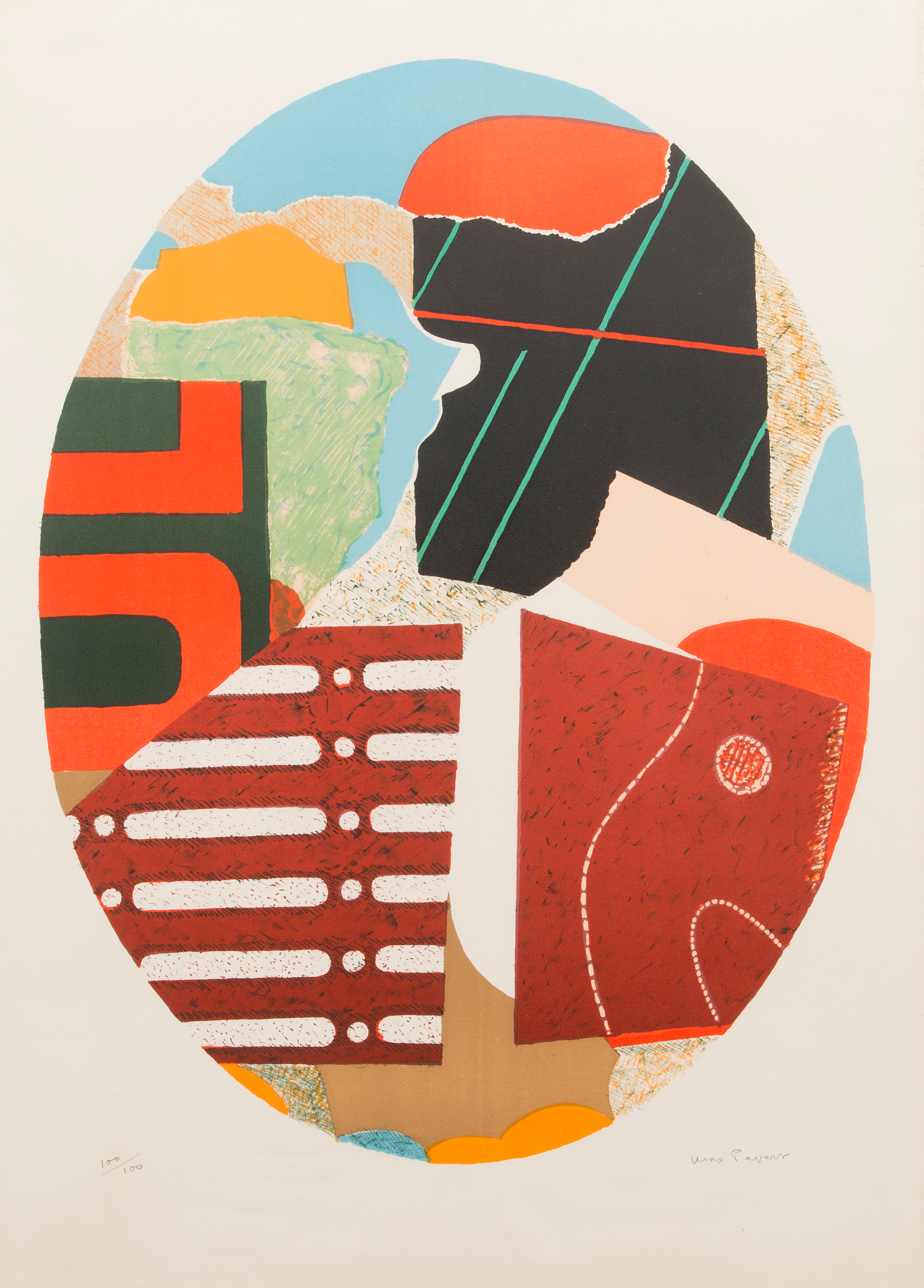 MAX PAPART, färg etsning, 100/100, signerad. - Bukowskis