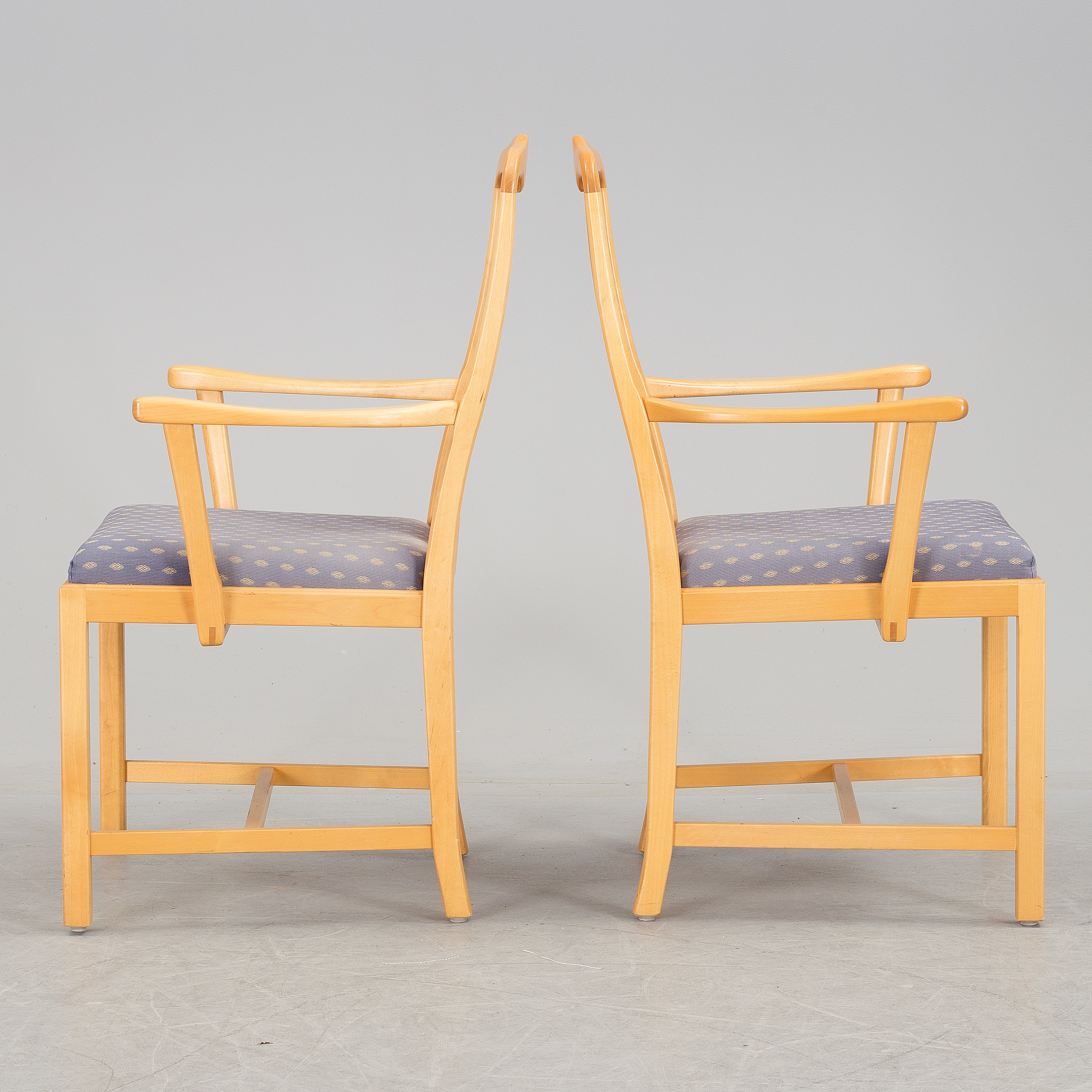 CARL MALMSTEN, karmstolar, ett par, "Ambasadör", Åfors Möbelfabrik ...