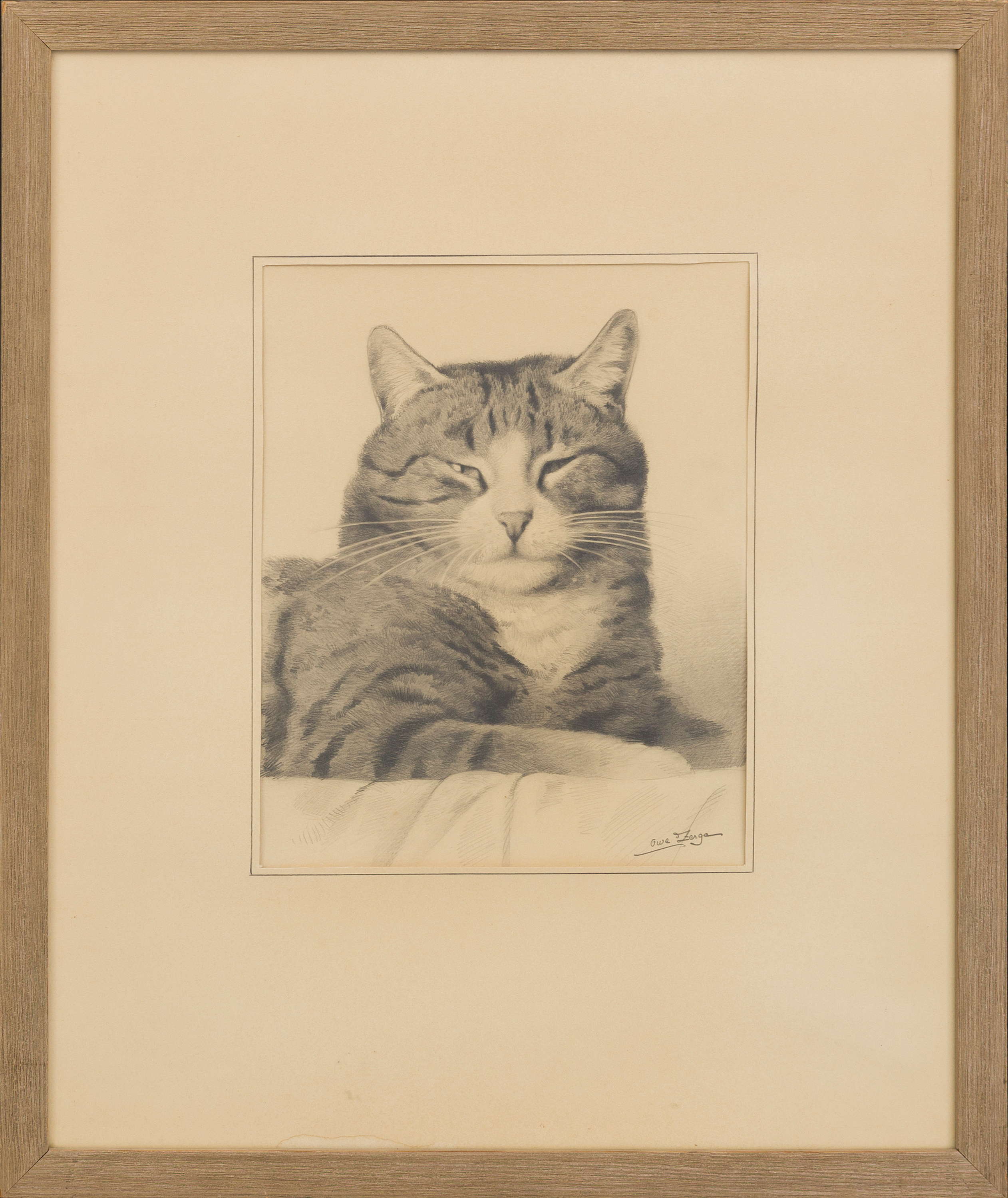 OWE ZERGE, signed drawing. - Bukowskis