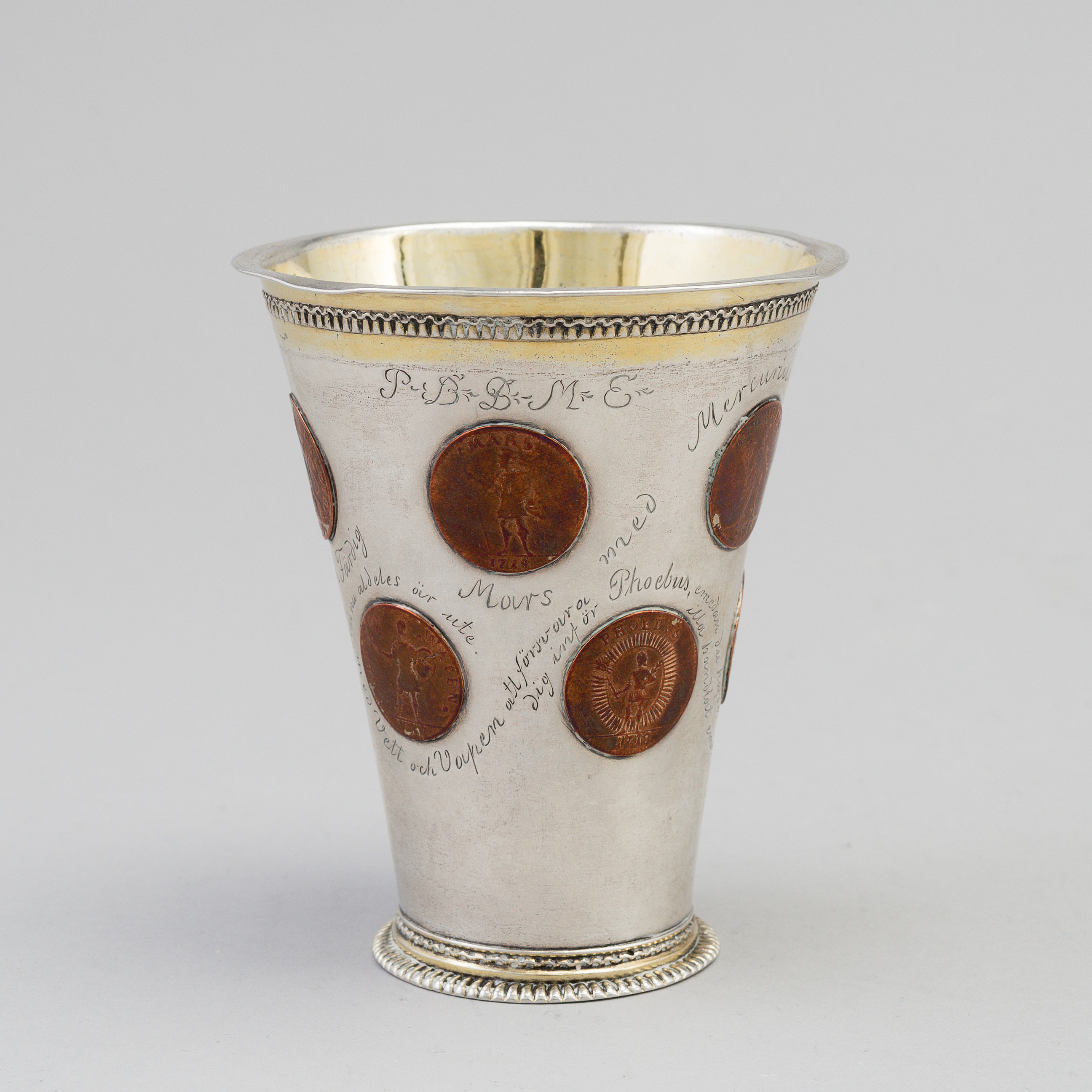 BÄGARE, silver, Carl Magnus Ekman, Eksjö 1729-1738). - Bukowskis