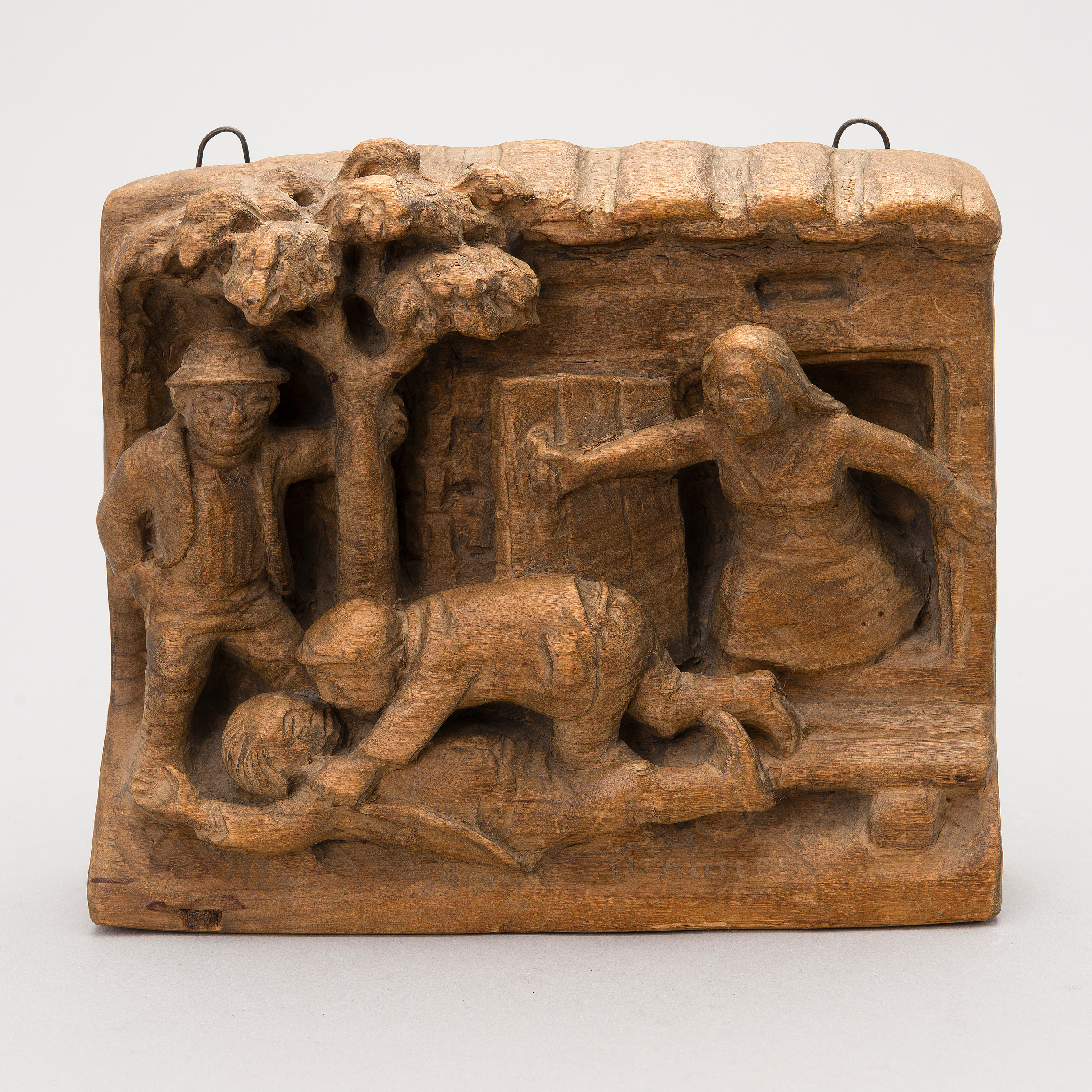 HANNES AUTERE, reliefi, signeerattu ja päivätty 1925. - Bukowskis