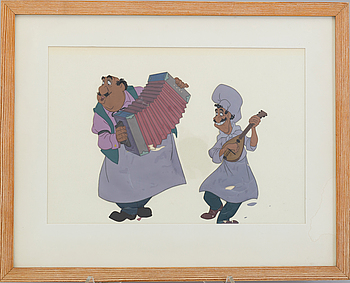 FILMCELL, från den tecknade filmen Lady och Lufsen, 1955. - Bukowskis