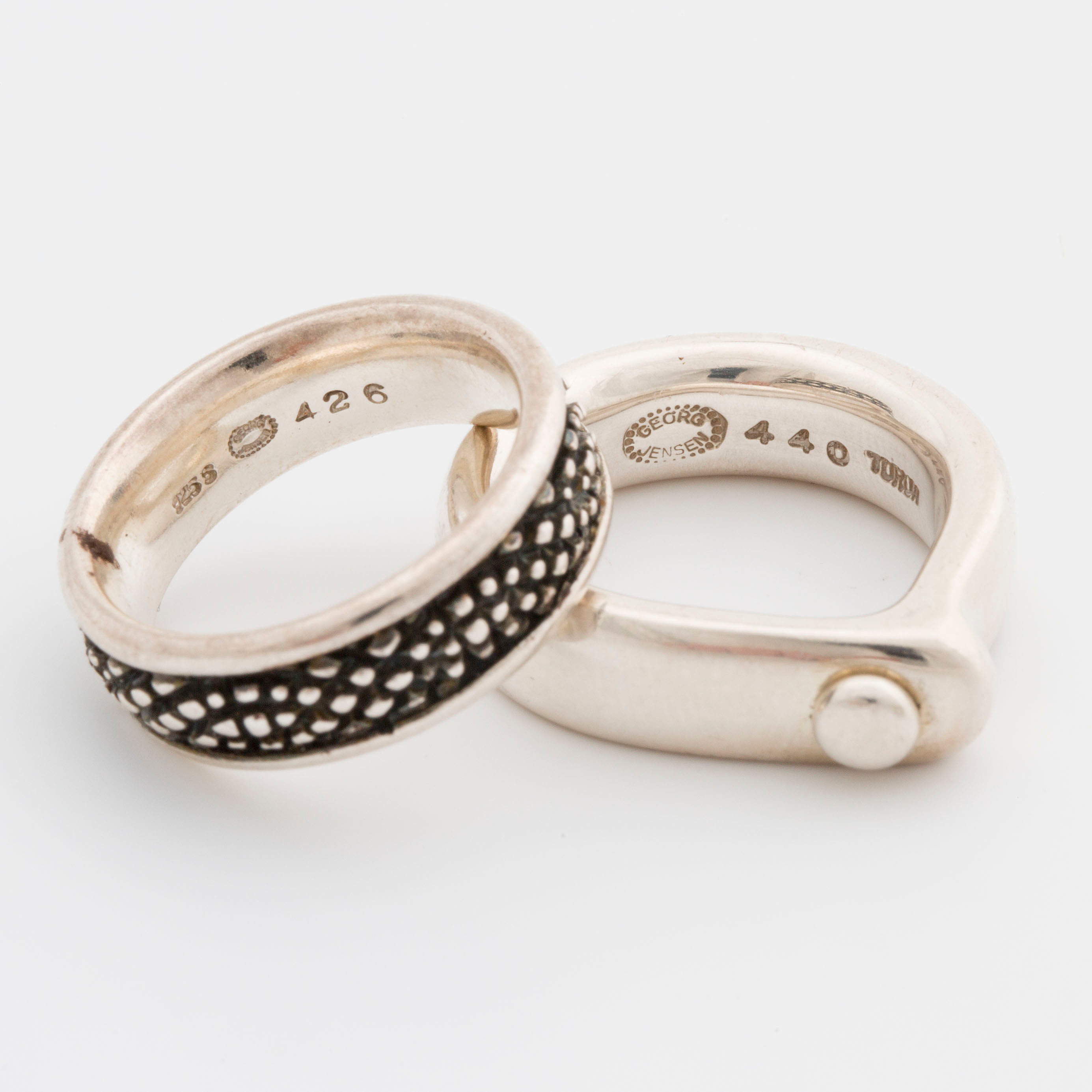 GEORG JENSEN, ringar, 2st. - Bukowskis