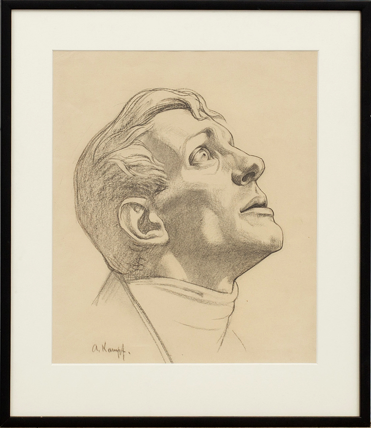 ARTHUR KAMPF, drawing signed. - Bukowskis
