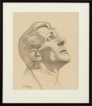 ARTHUR KAMPF, kolteckning, signerad. - Bukowskis
