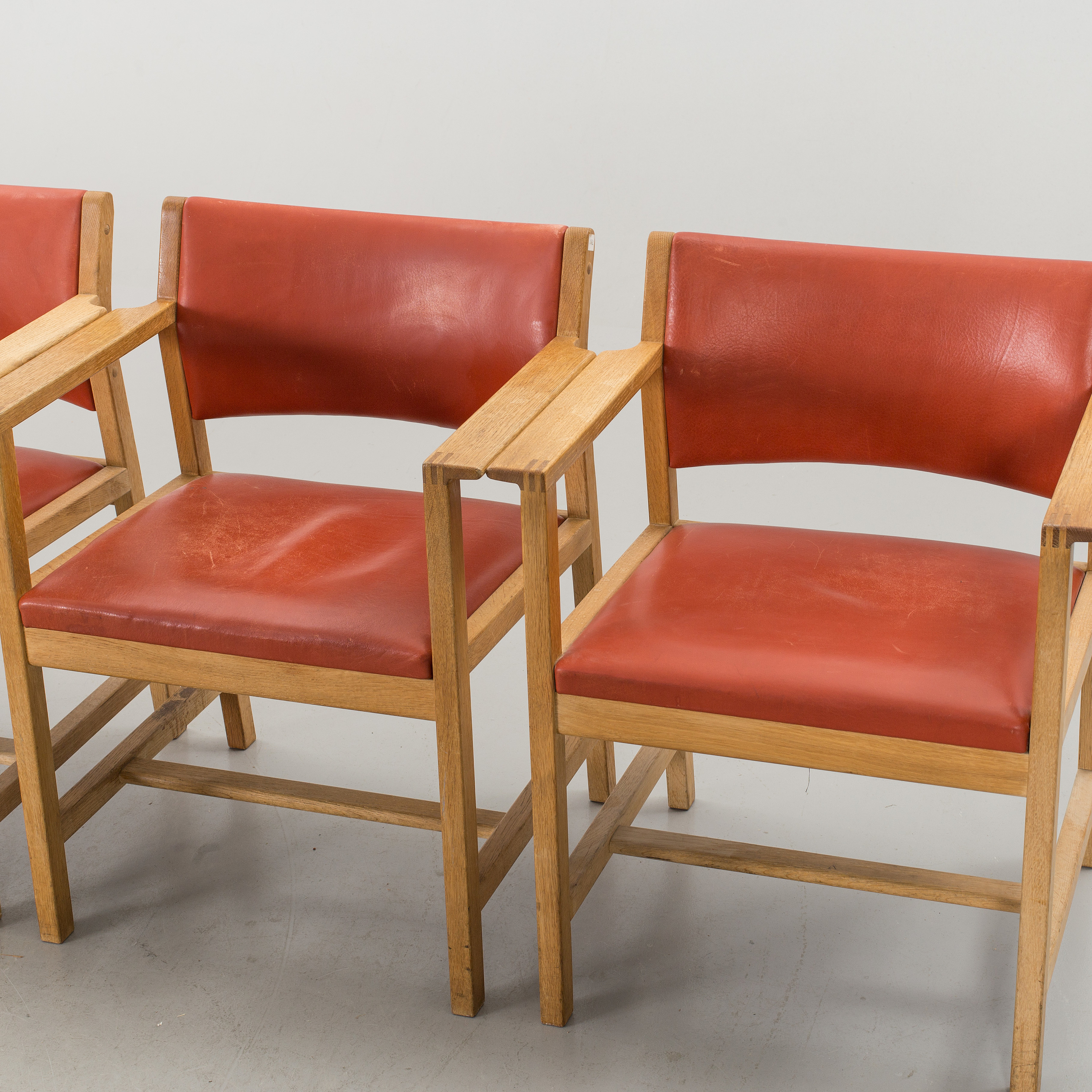 BØRGE MOGENSEN, stolar 4 st modell BM73, Danmark 1900-talets senare del ...