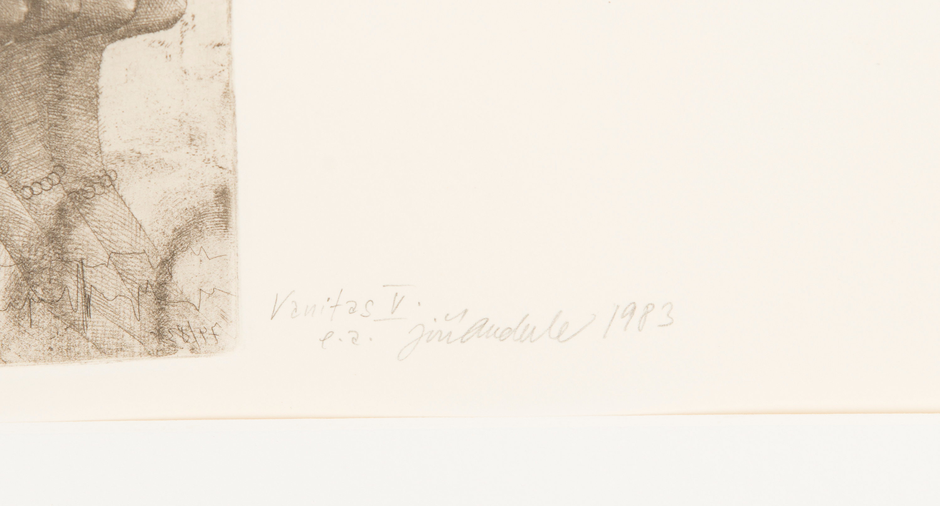 JIRI ANDERLE, etching, signed and dated 1983, numbered E.A. - Bukowskis