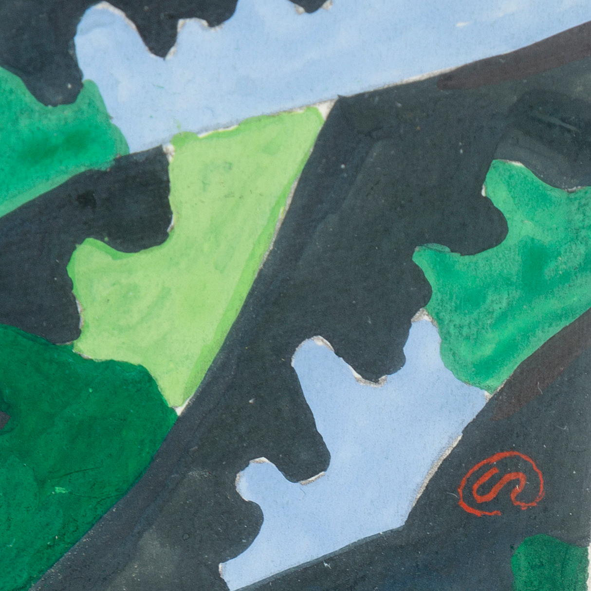 LENNART RODHE, gouache på pannå, signerad. - Bukowskis