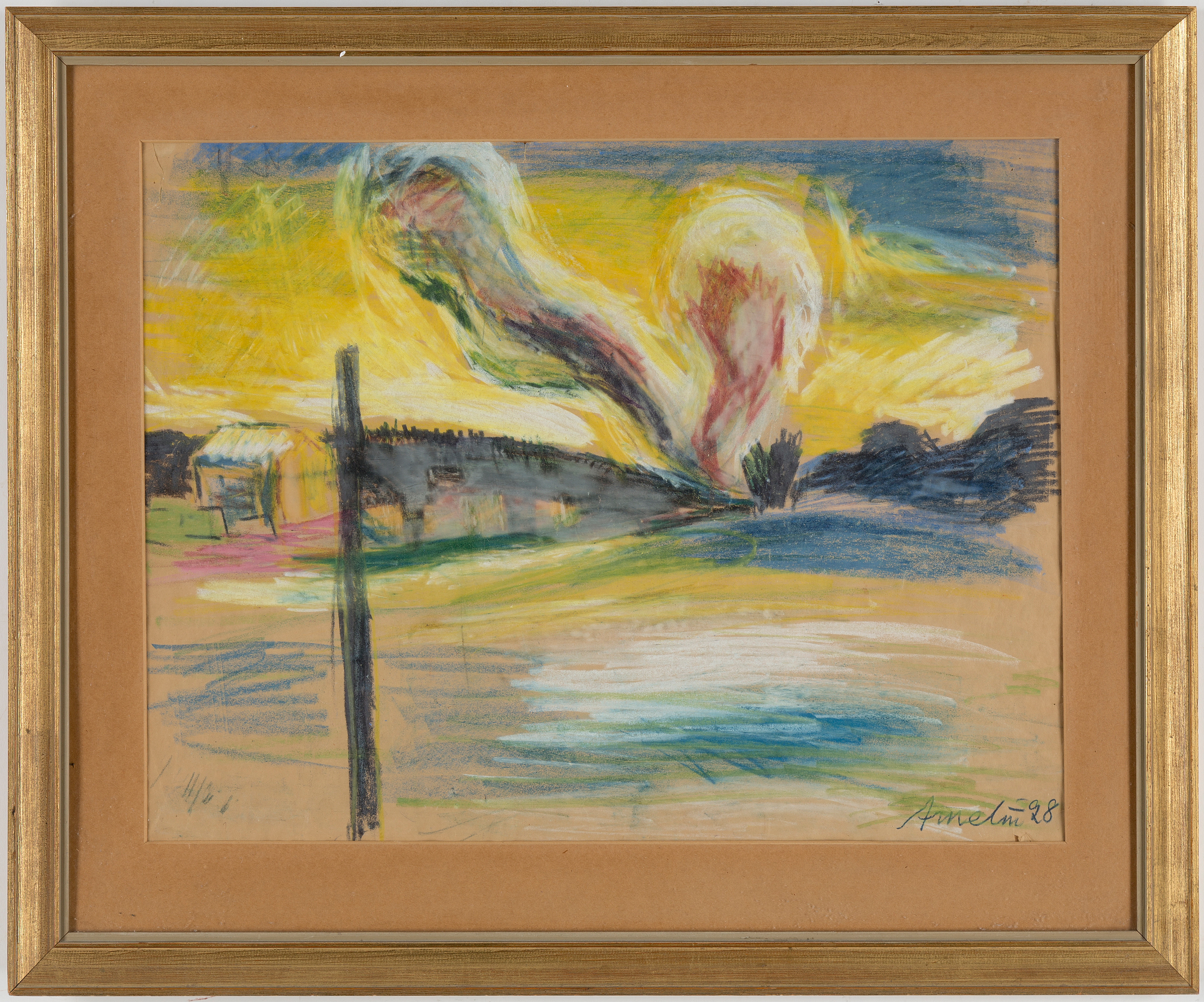ALBIN AMELIN, pastel on paper, signed and dated -28. - Bukowskis
