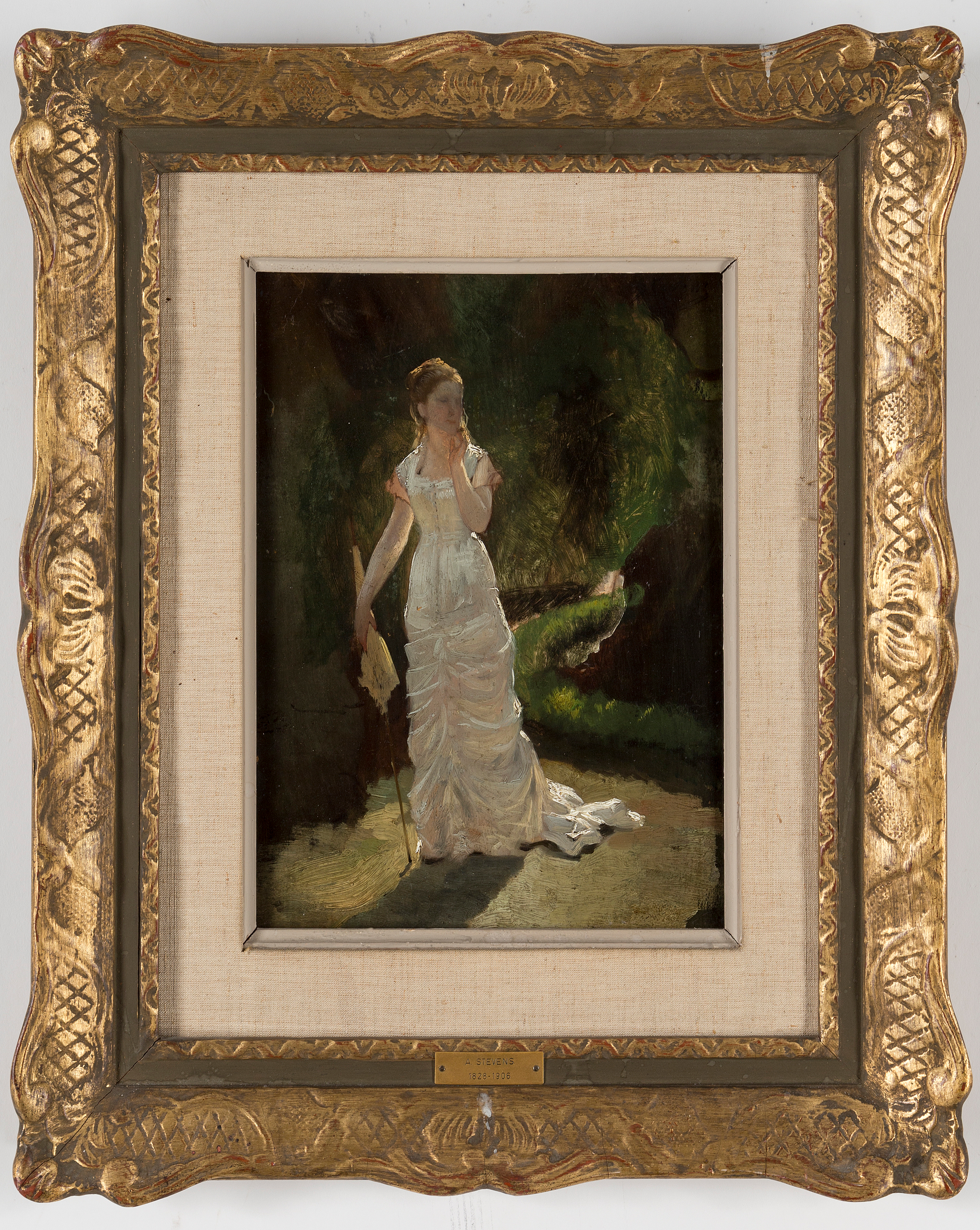 ALFRED EMILE LÉOPOLD STEVENS, oil on panel, signed. - Bukowskis