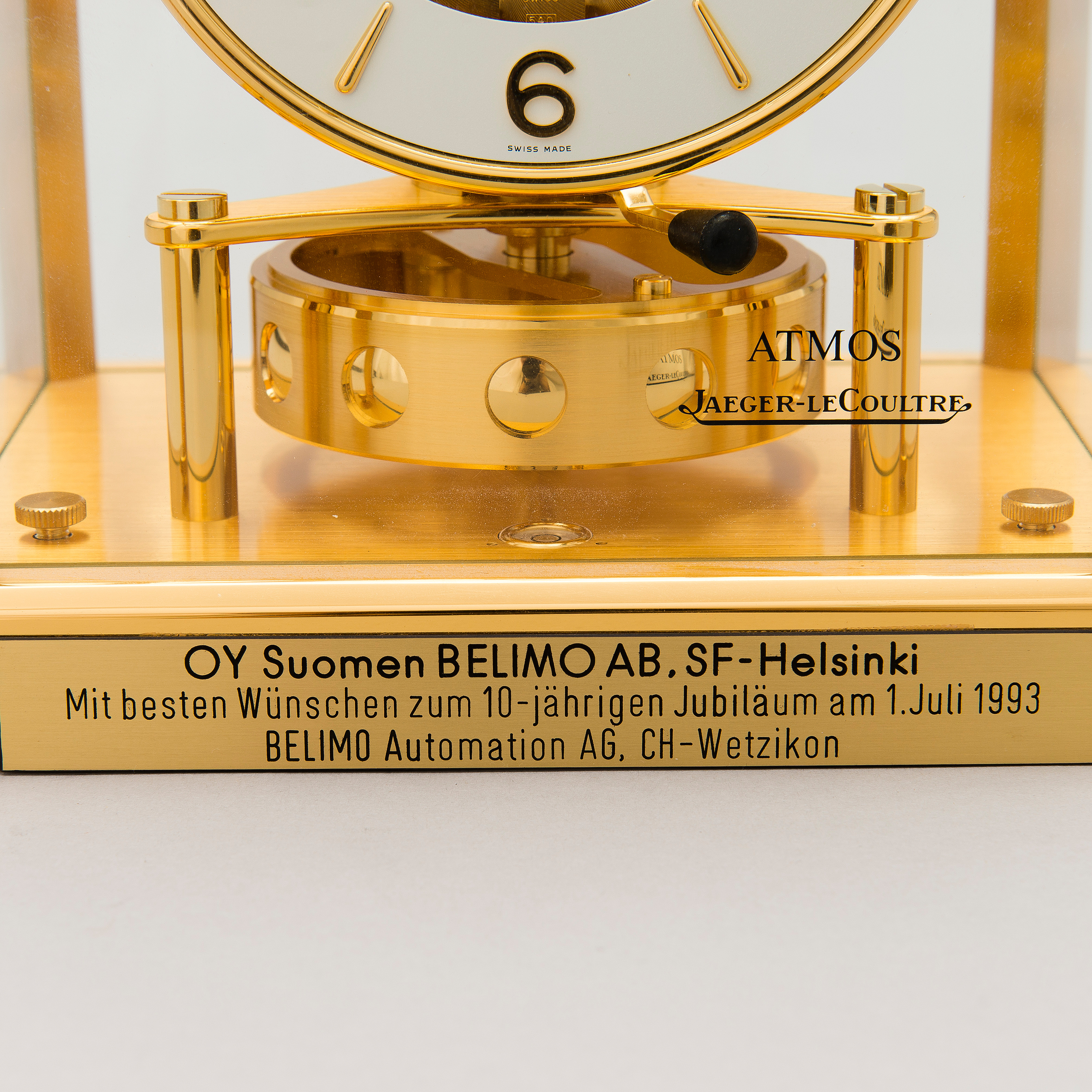JAEGER-LE COULTRE Atmos 540 Table Clock. Switzerland 1980-93. - Bukowskis