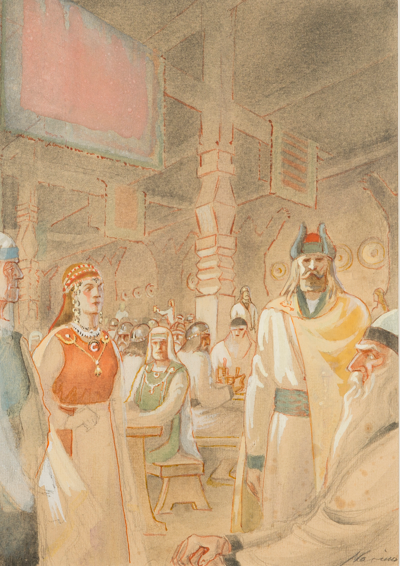 AARNO KARIMO, sekatekniikka, signeerattu. - Bukowskis