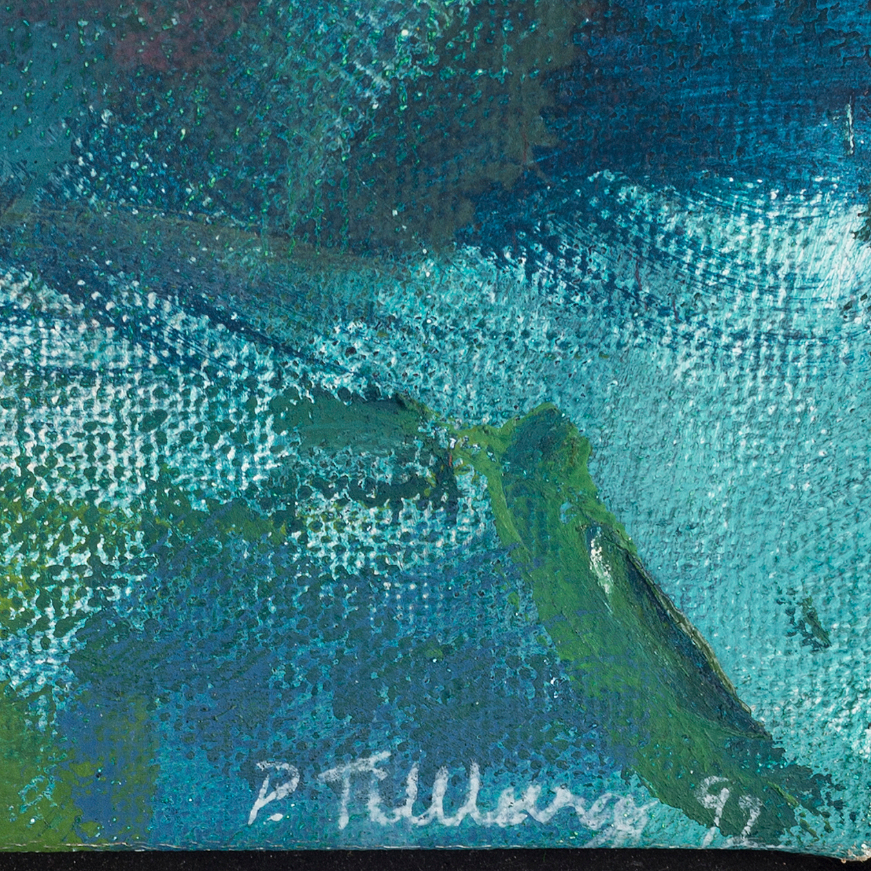 PETER TILLBERG, signed P. Tillberg and dated 92. Oil on canvas. - Bukowskis