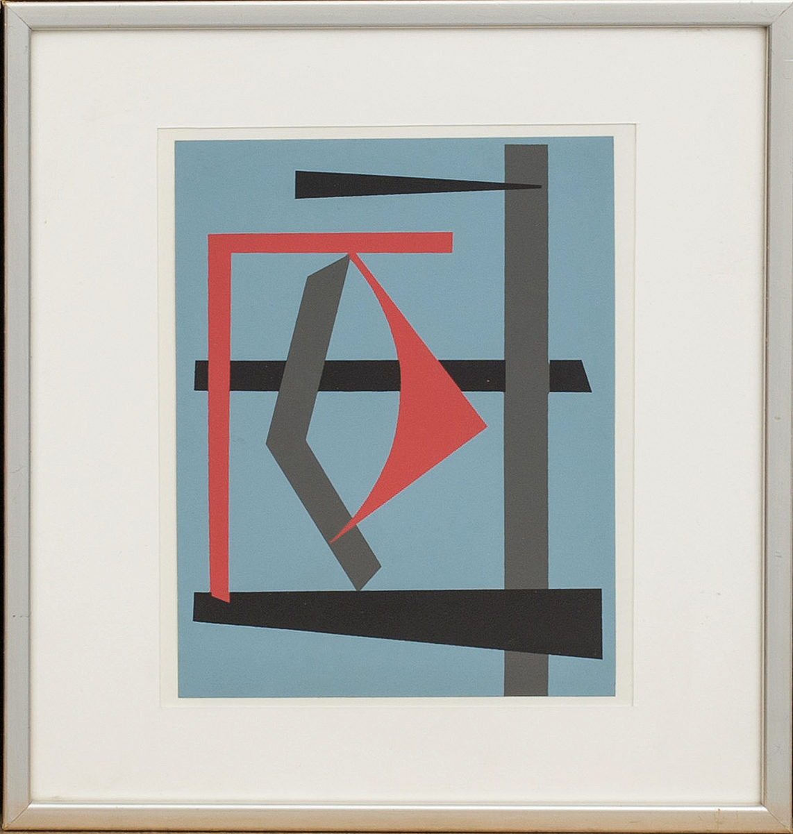 ROBERT JACOBSEN, colour serigraphe, from "Konkret realism" 1956 ...