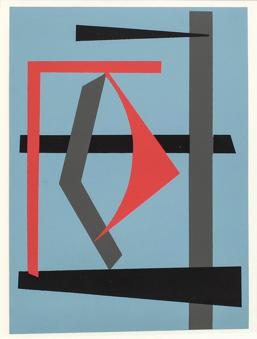 ROBERT JACOBSEN, colour serigraphe, from "Konkret realism" 1956 ...