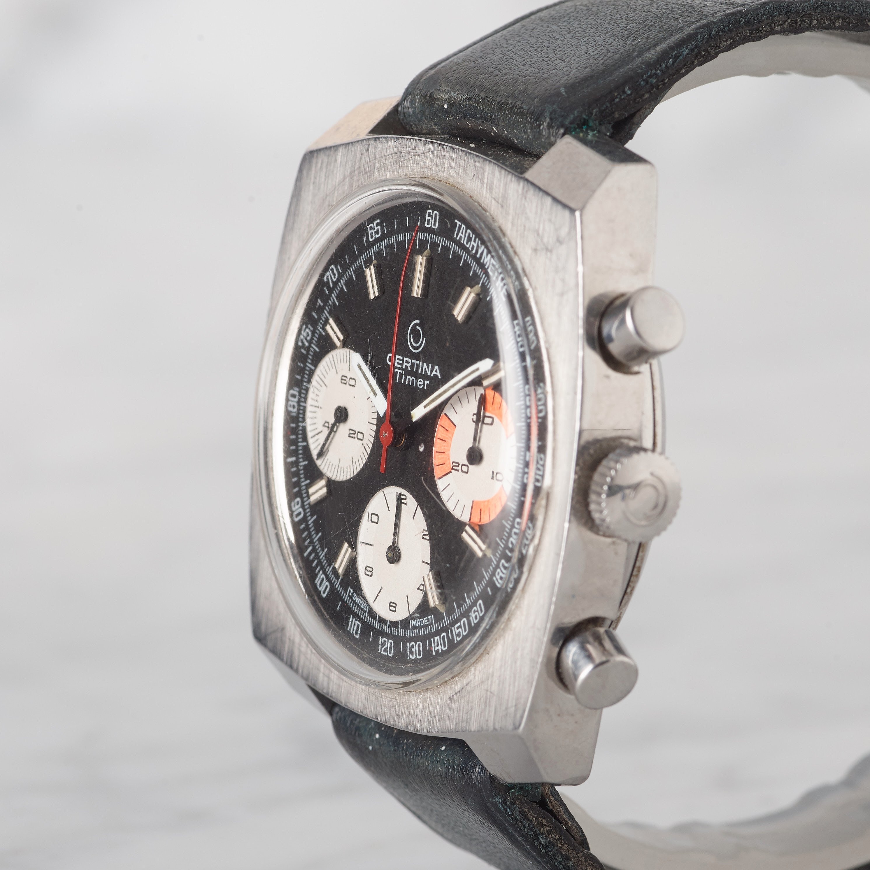 CERTINA, Timer, "Tachymetre", chronograph, wristwatch, 38 mm, - Bukowskis