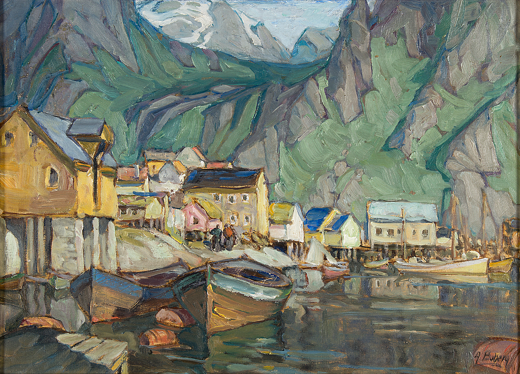 ANNA BOBERG, oil on canvas, signed. - Bukowskis