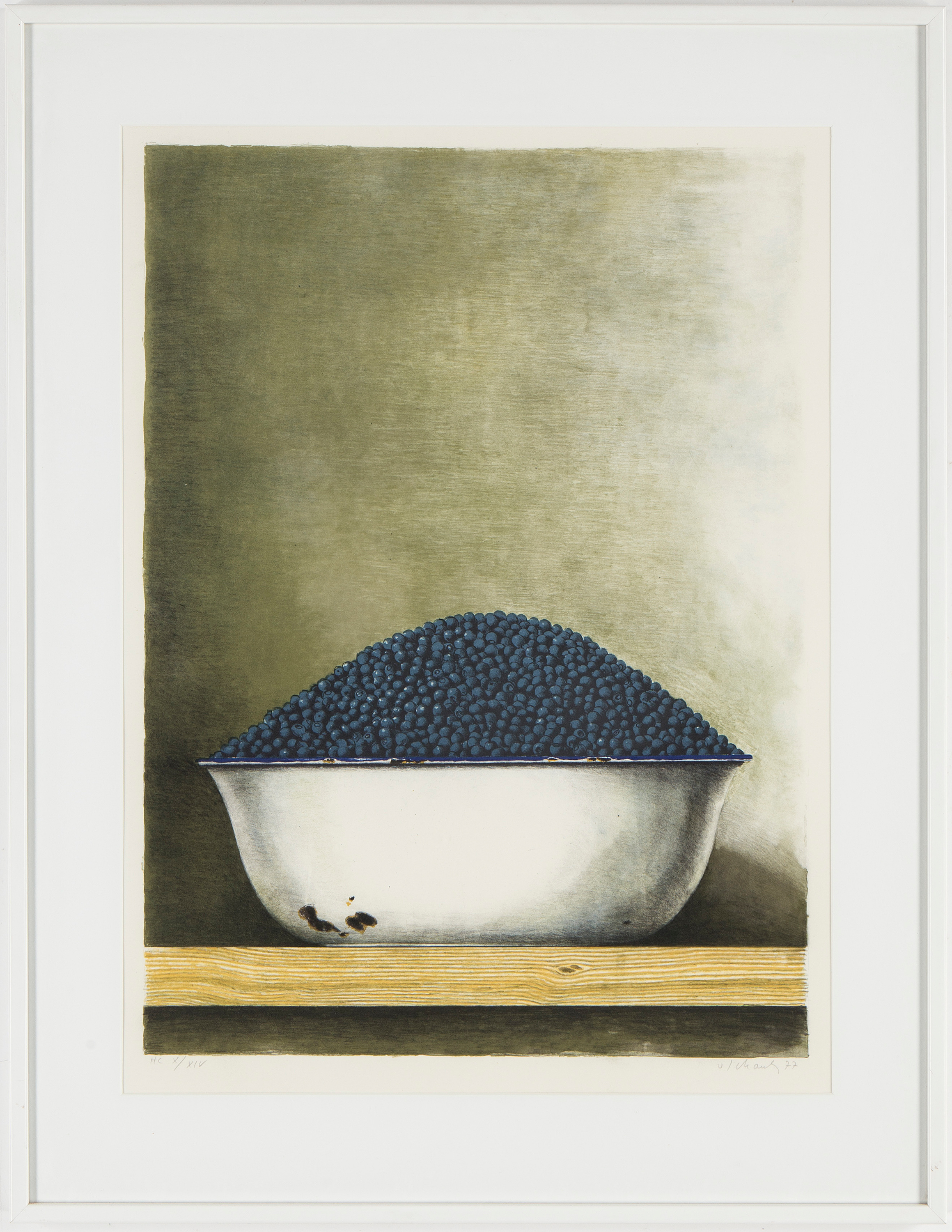 PHILIP VON SCHANTZ, Lithograph in colours, signed HC X/XIV. Dated -77 ...