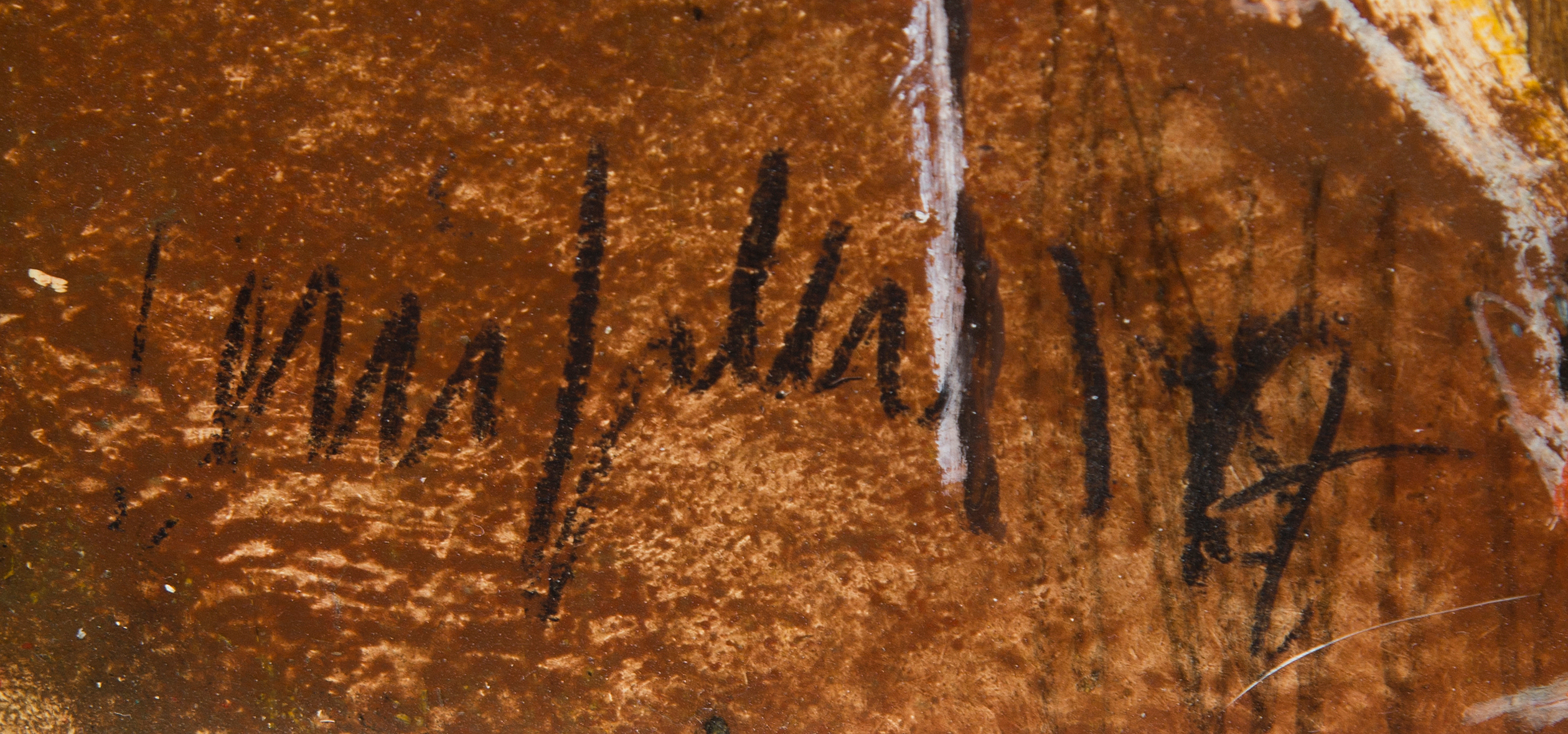 OLLI JOKI, öljy levylle, signeerattu ja päivätty 1989. - Bukowskis