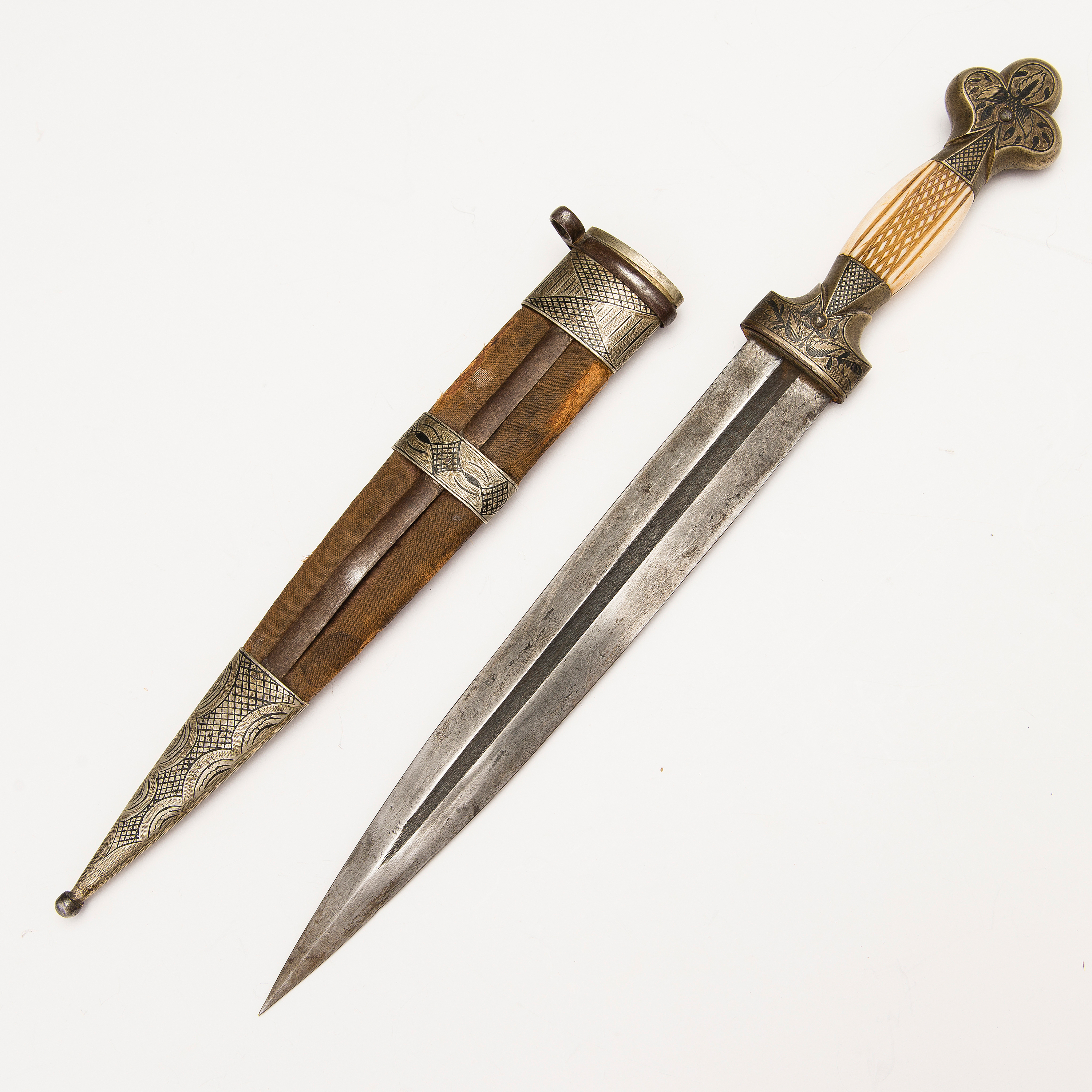 A Russian/Oriental Kindjal dagger, 1800/1900s. - Bukowskis