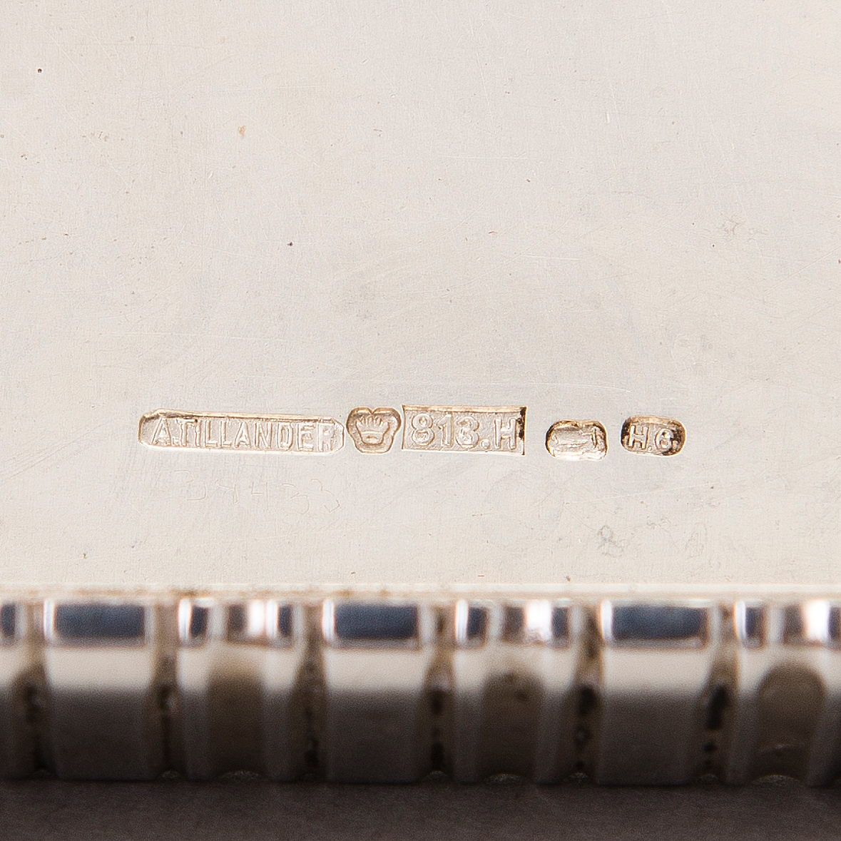 A Finnish silver cigarette case, marks of A. Tillander, Helsinki 1937 ...