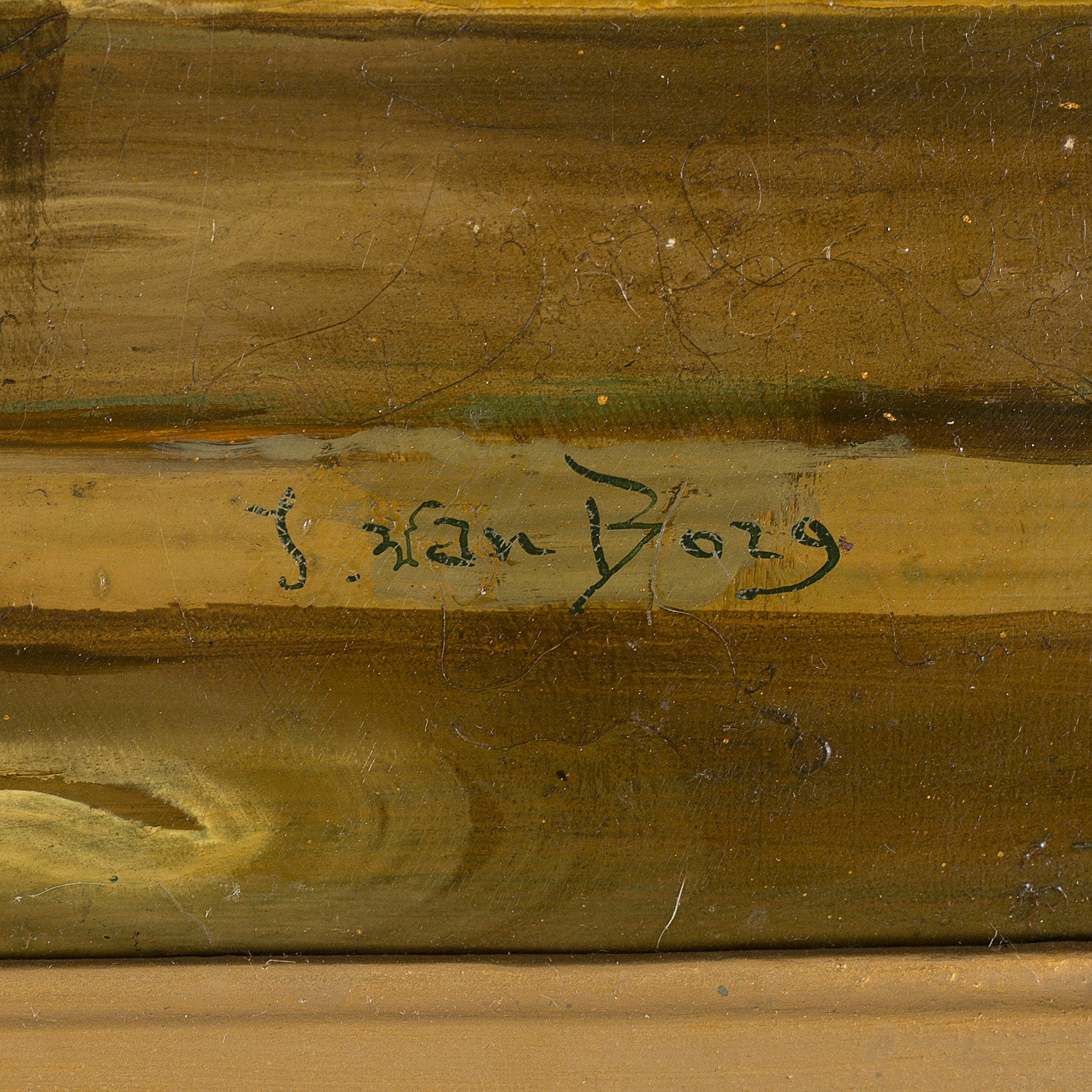 UNKNOWN ARTIST, oil on panel, signed J van Borg, first half/mid 20th ...