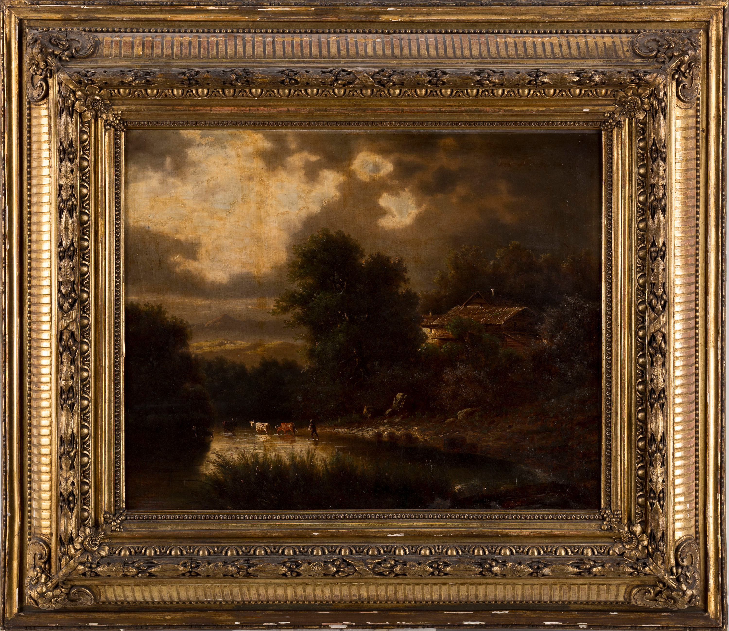 ALBERT RIEGER, oil on canvas, signed. - Bukowskis
