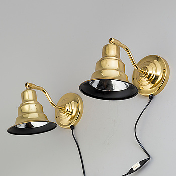 A pair of Aneta wall lights, second half of the 20th Century. - Bukowskis