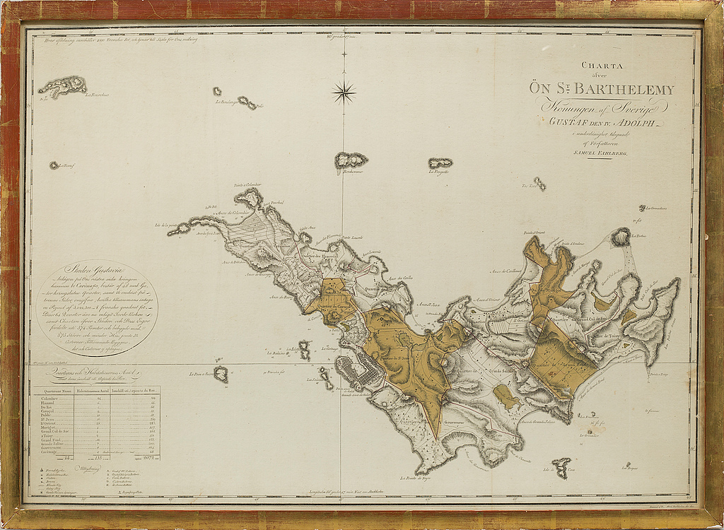 KARTA, kolorerat grafiskt blad, troligen 1900-talets första hälft ...