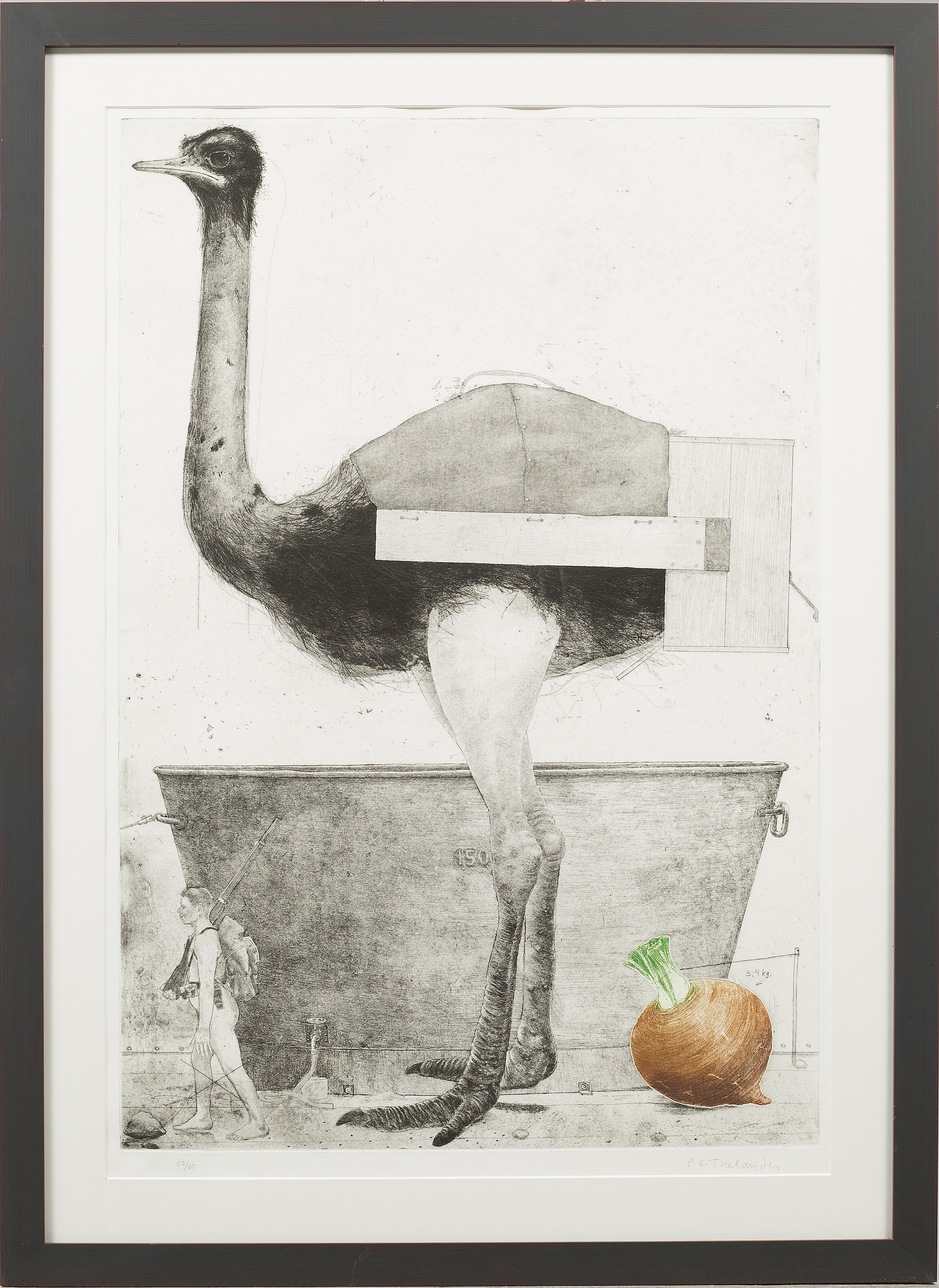 PG THELANDER, etching, signed and numbered 50/80. - Bukowskis