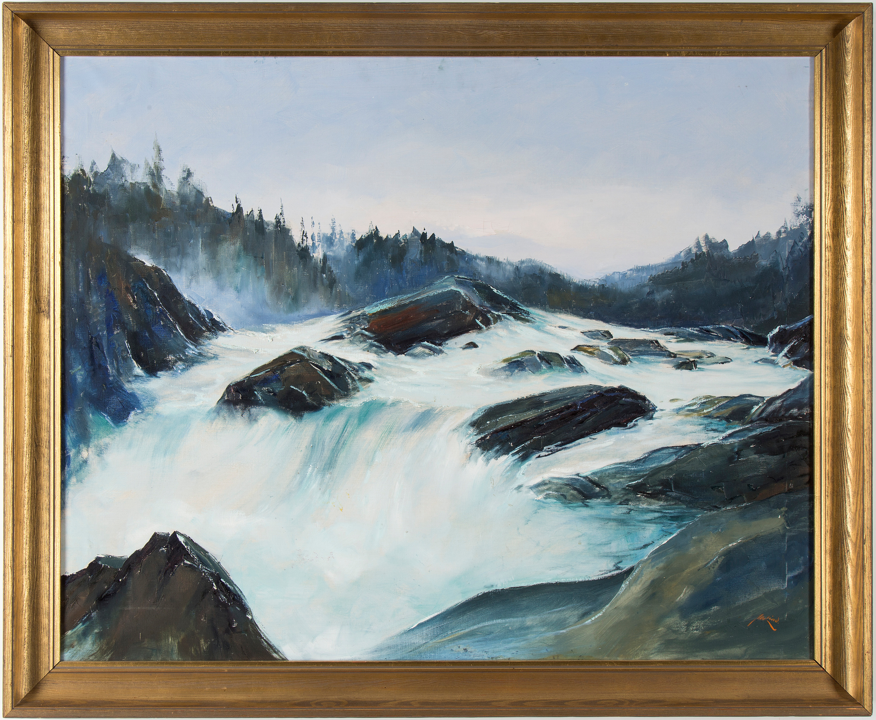 AXEL LIND, oil on canvas, signed. - Bukowskis