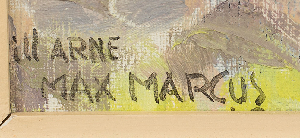 MAX MARCUS, oil on canvas, signed -49. - Bukowskis