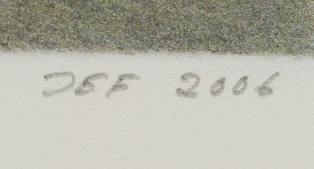 JOHN-E FRANZÉN, signed litograph 2006. - Bukowskis