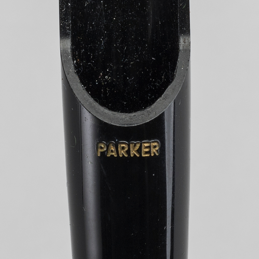 PARKER DESK SET, två stycken. Svart onyx resp svart glas. - Bukowskis