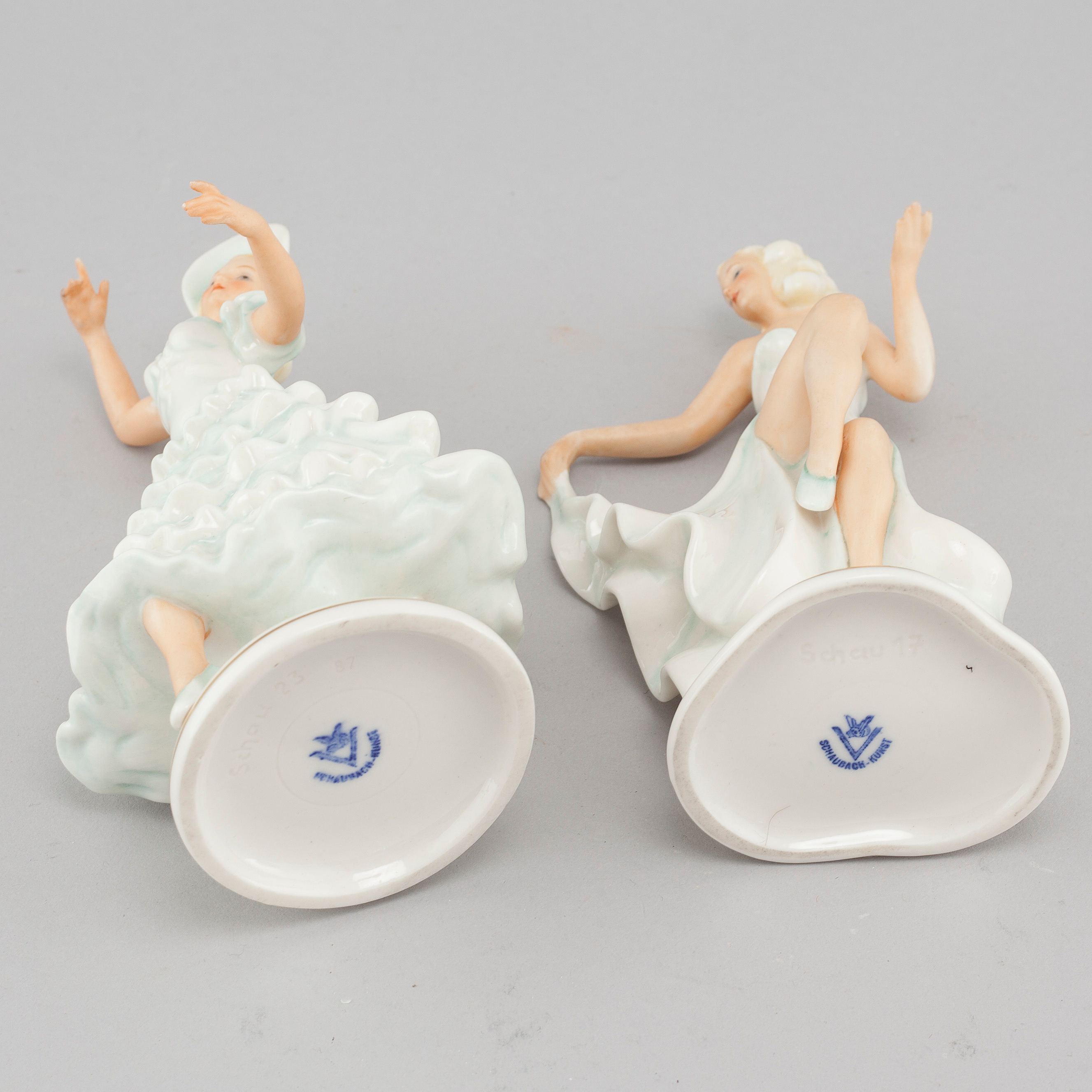 Two porcelain figurines by Schaubach Kunst, Germany, circa mid 20th ...