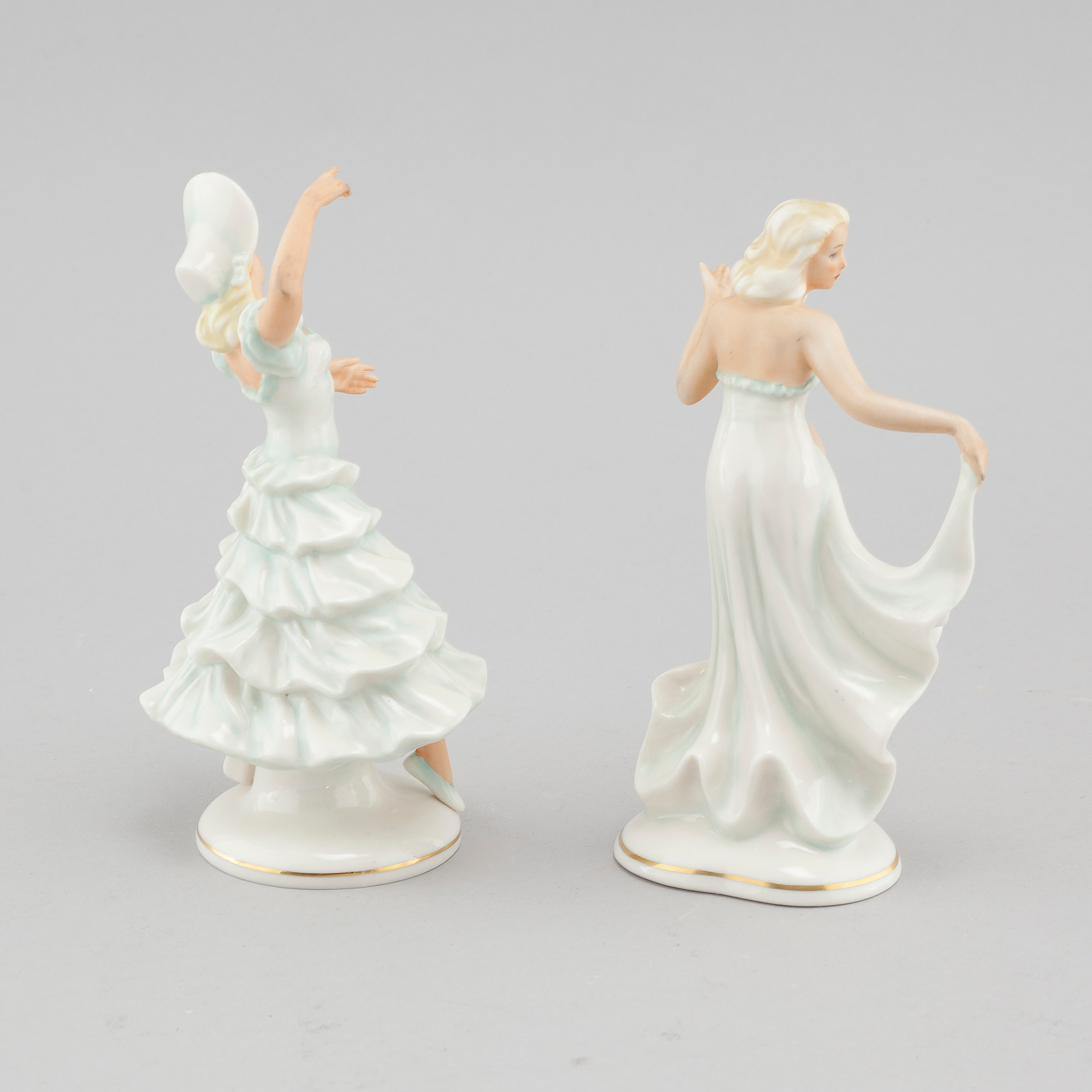 Two porcelain figurines by Schaubach Kunst, Germany, circa mid 20th ...