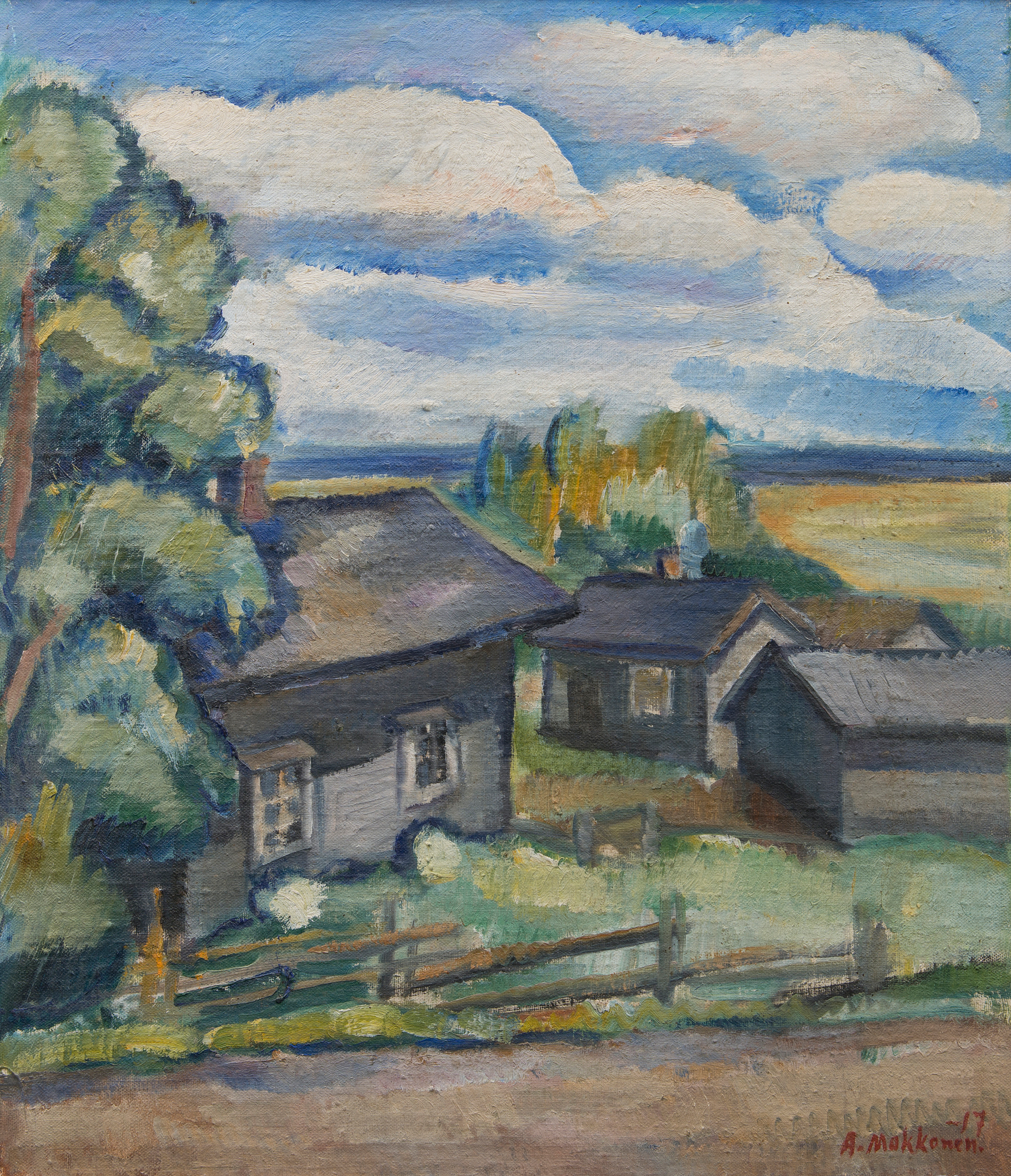 ARVO MAKKONEN, olja på duk, signerad och daterad -17. - Bukowskis