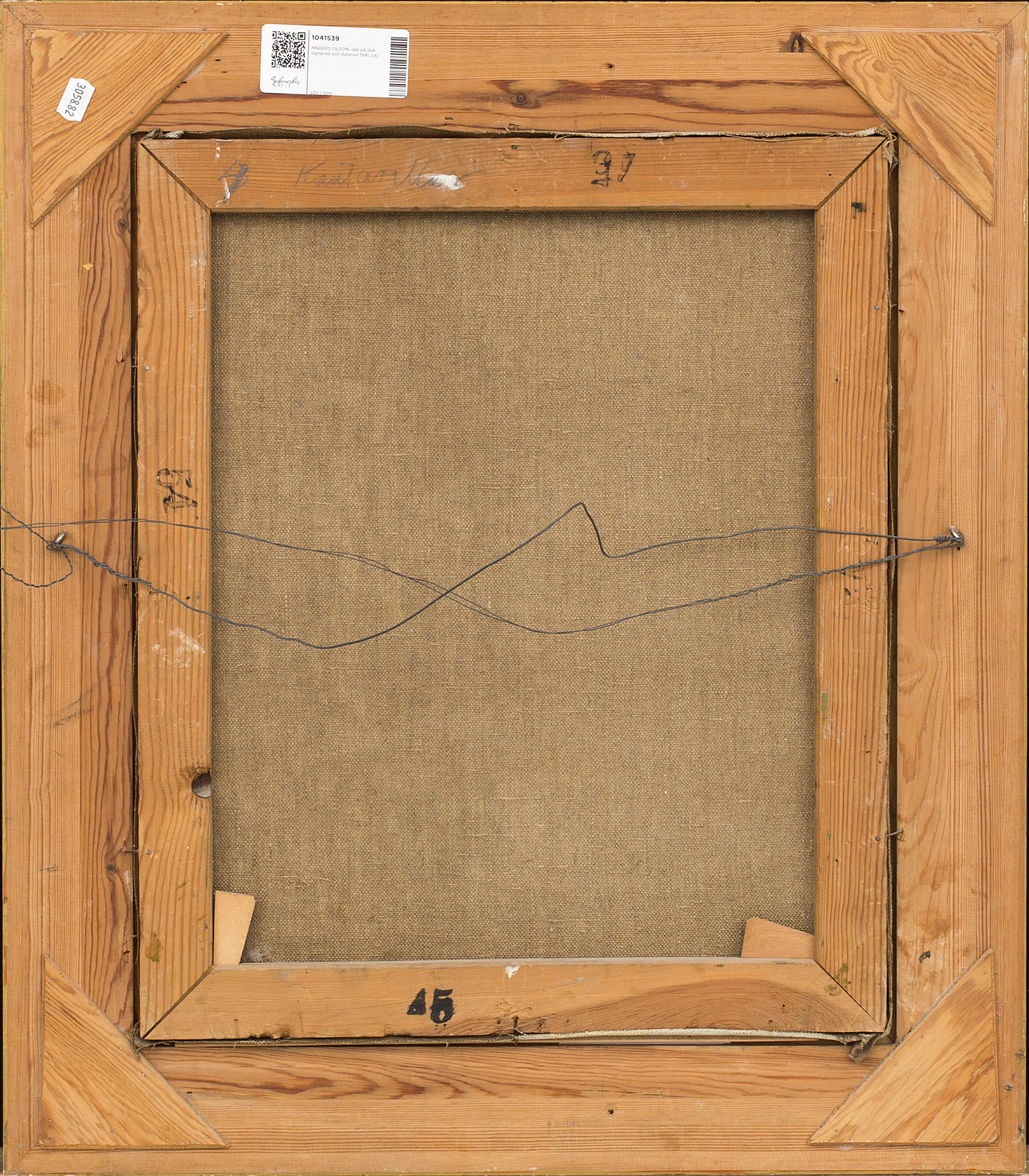 ANDERS OLSON, oil on canvas signed. - Bukowskis