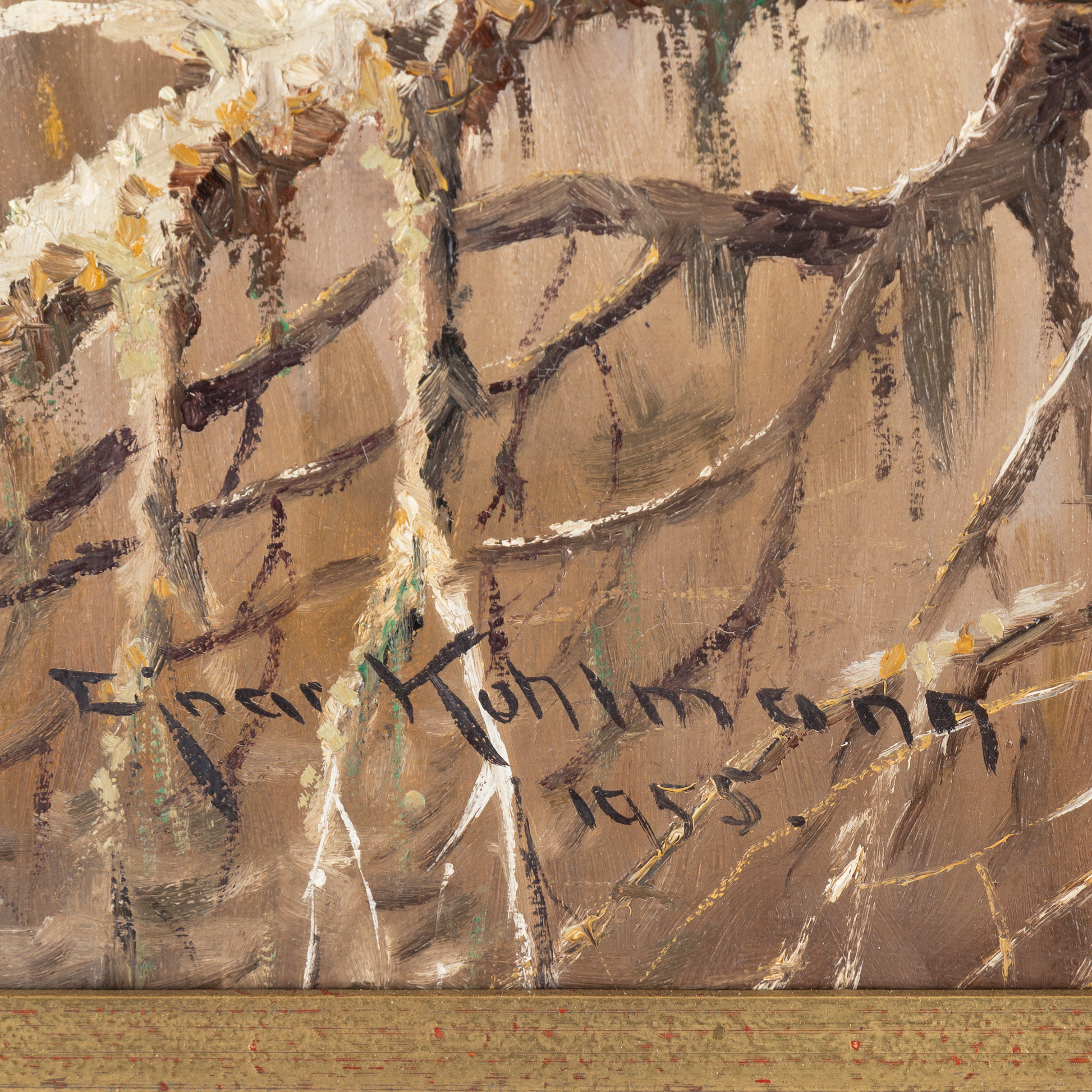 EJNAR KOHLMANN, oil on canvas, signed and dated 1955. - Bukowskis